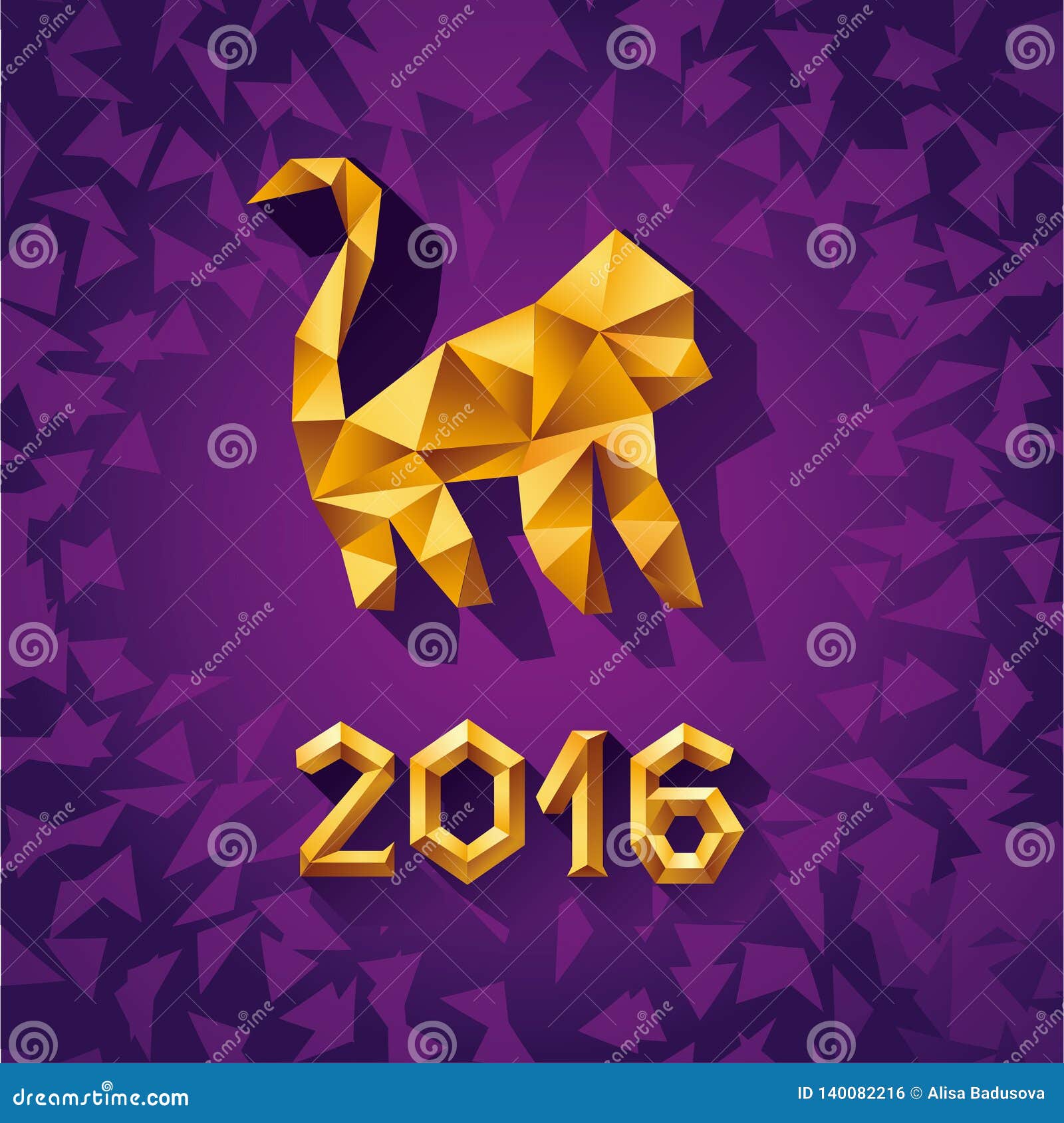 Polygonal Monkey Paper Craft: Surreal Animal Hybrid Sculpture Royalty ...