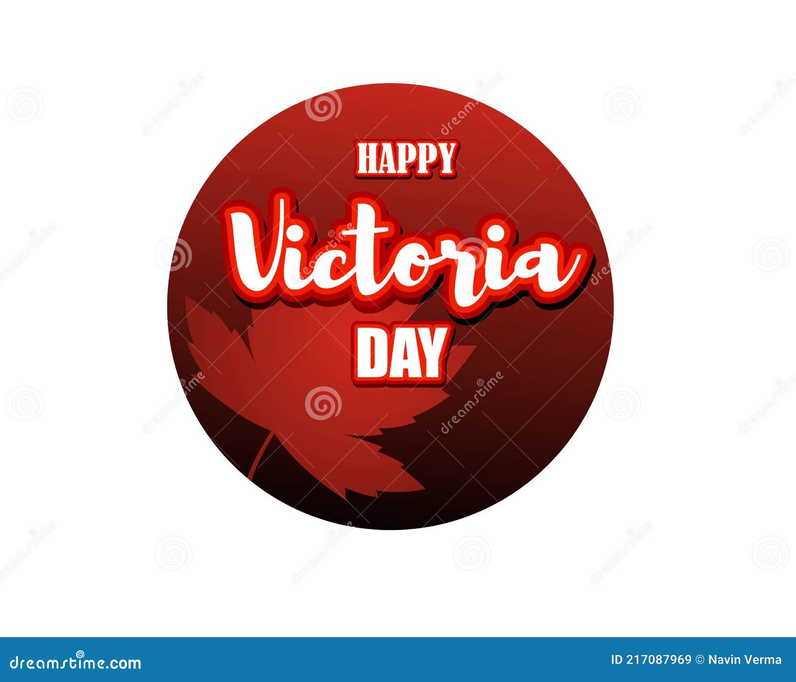 Vector Illustration Greeting of Happy Victoria Day Stock Vector ...