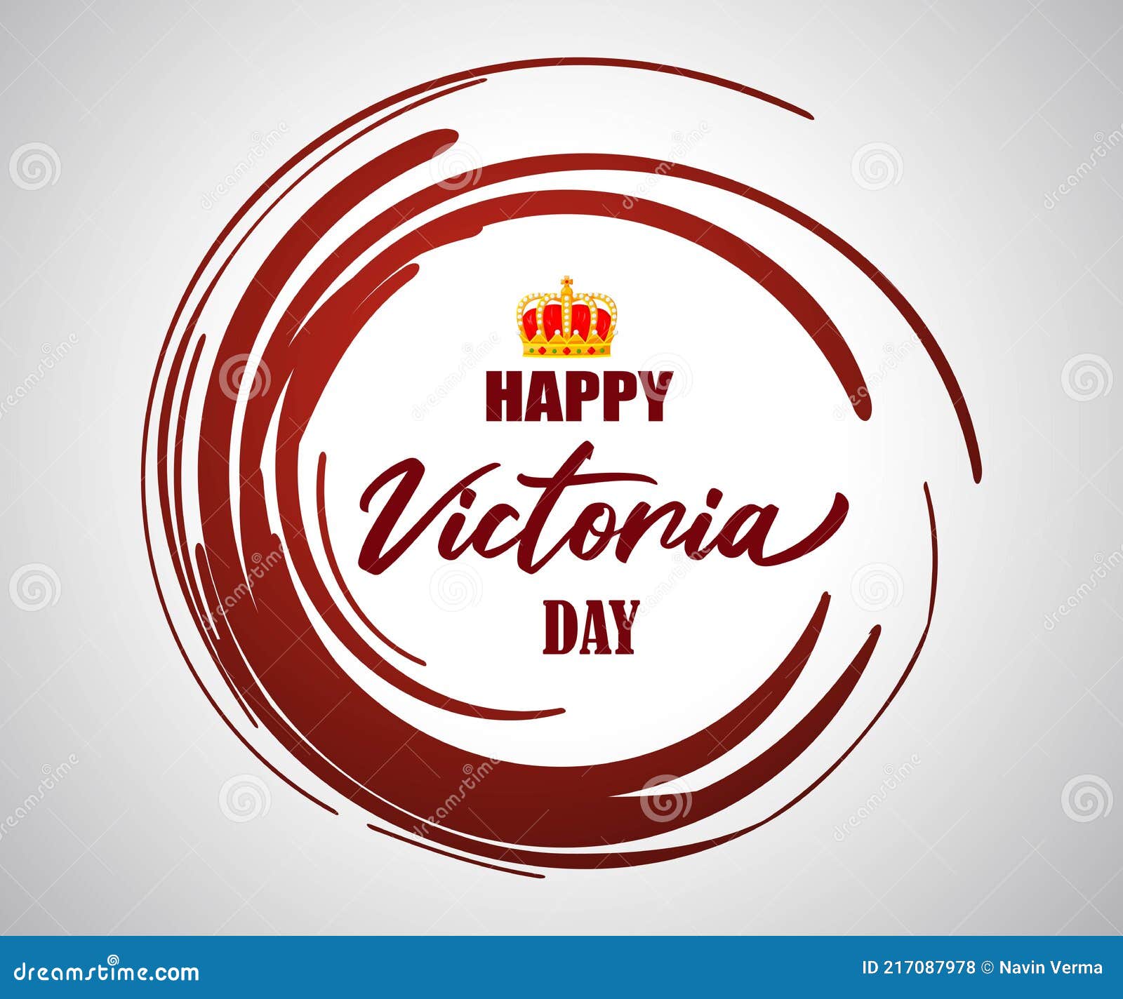 Vector Illustration Concept Greeting of Happy Victoria Day Stock Vector ...