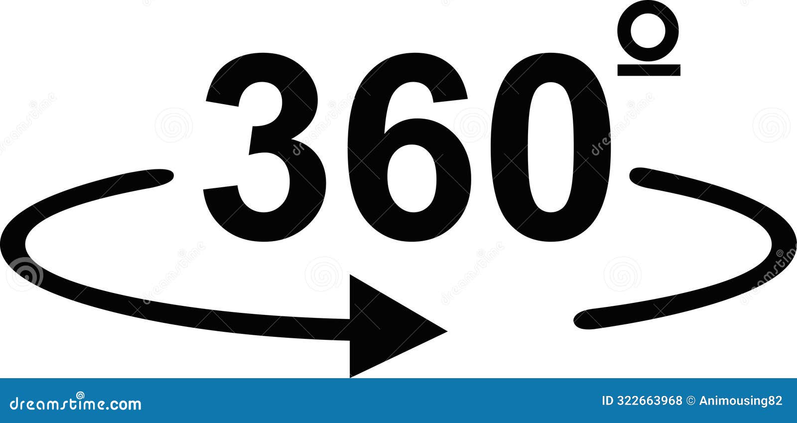 360 degree view icon stock vector. Illustration of degree - 322663968
