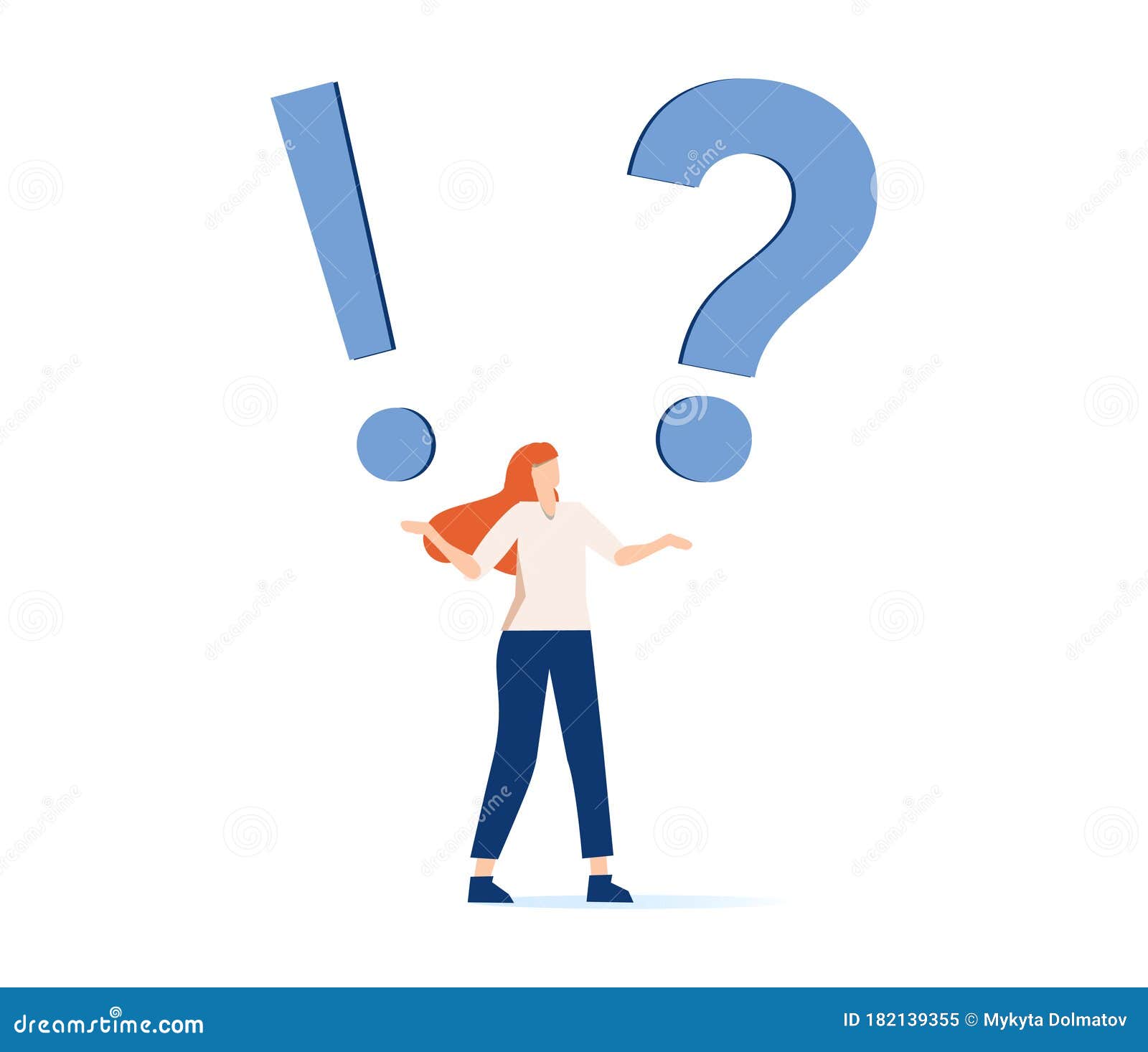 Vector Illustration, Concept Illustration of Frequently Asked Questions ...