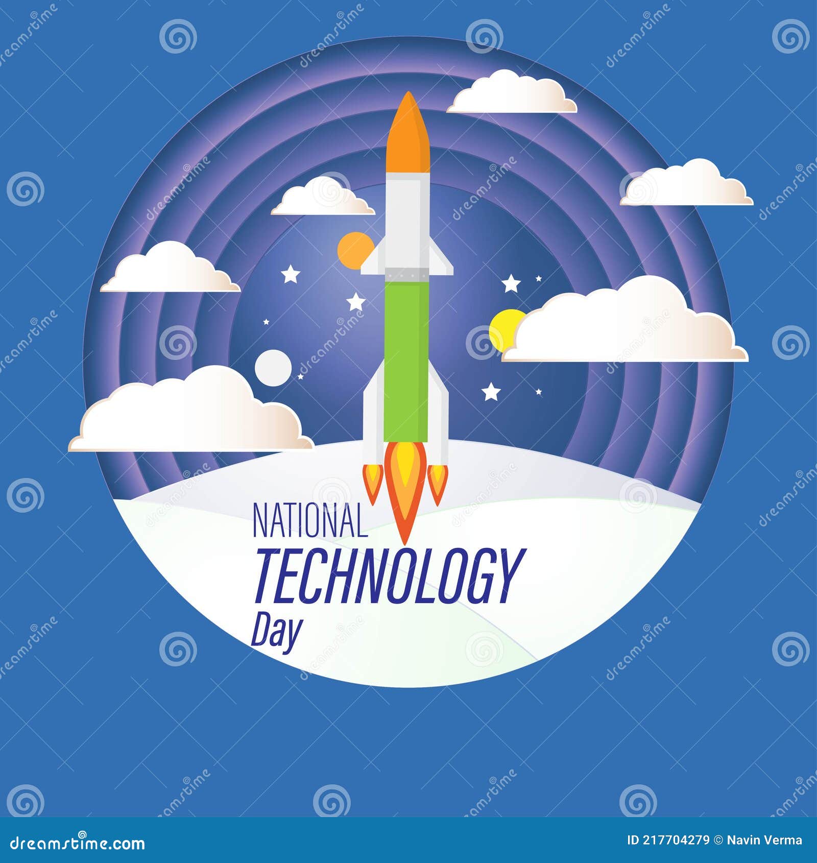 Vector Illustration Concept of National Technology Day in India. Stock ...
