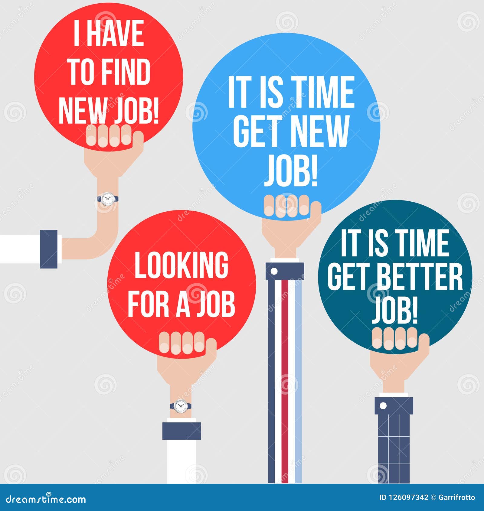 The Topic of Better Employment. Stock Illustration - Illustration of ...