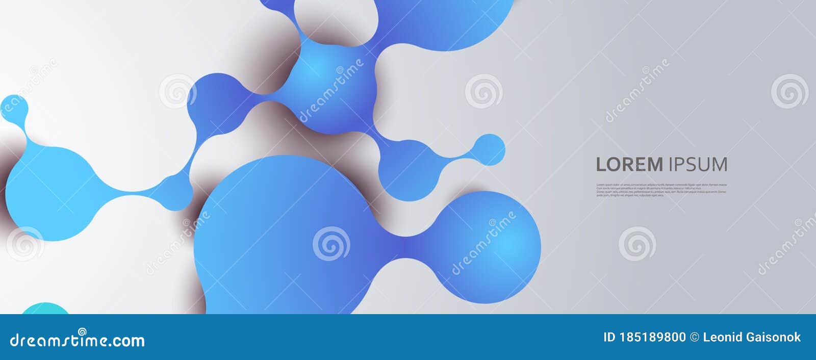 Vector Illustration with Connect Abstract Molecule Stock Illustration ...