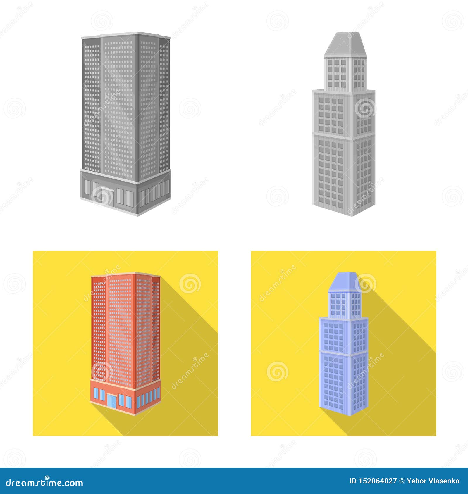 Vector Illustration of Construction and Building Icon. Set of ...