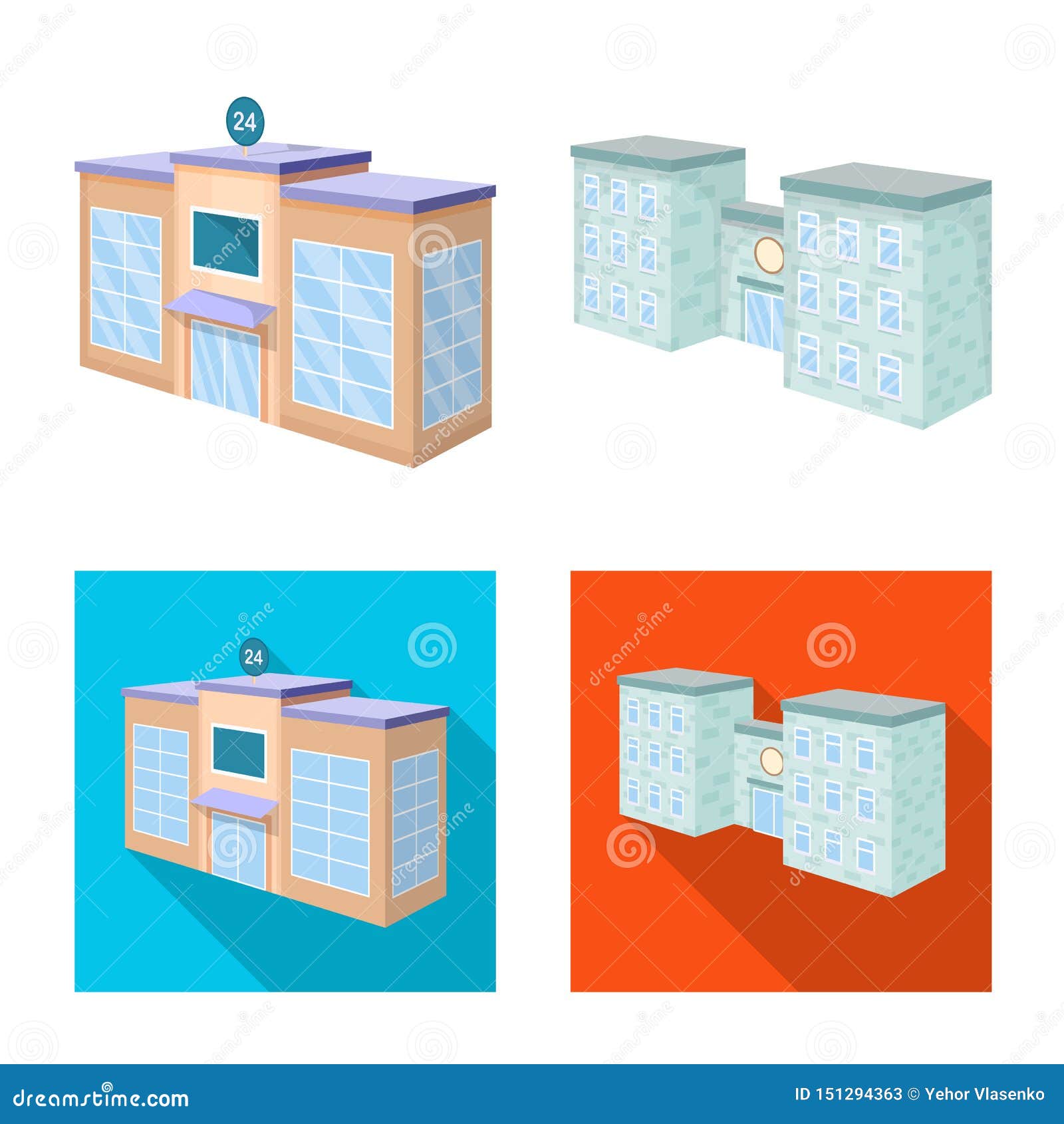 Vector Design of Construction and Building Sign. Collection of ...