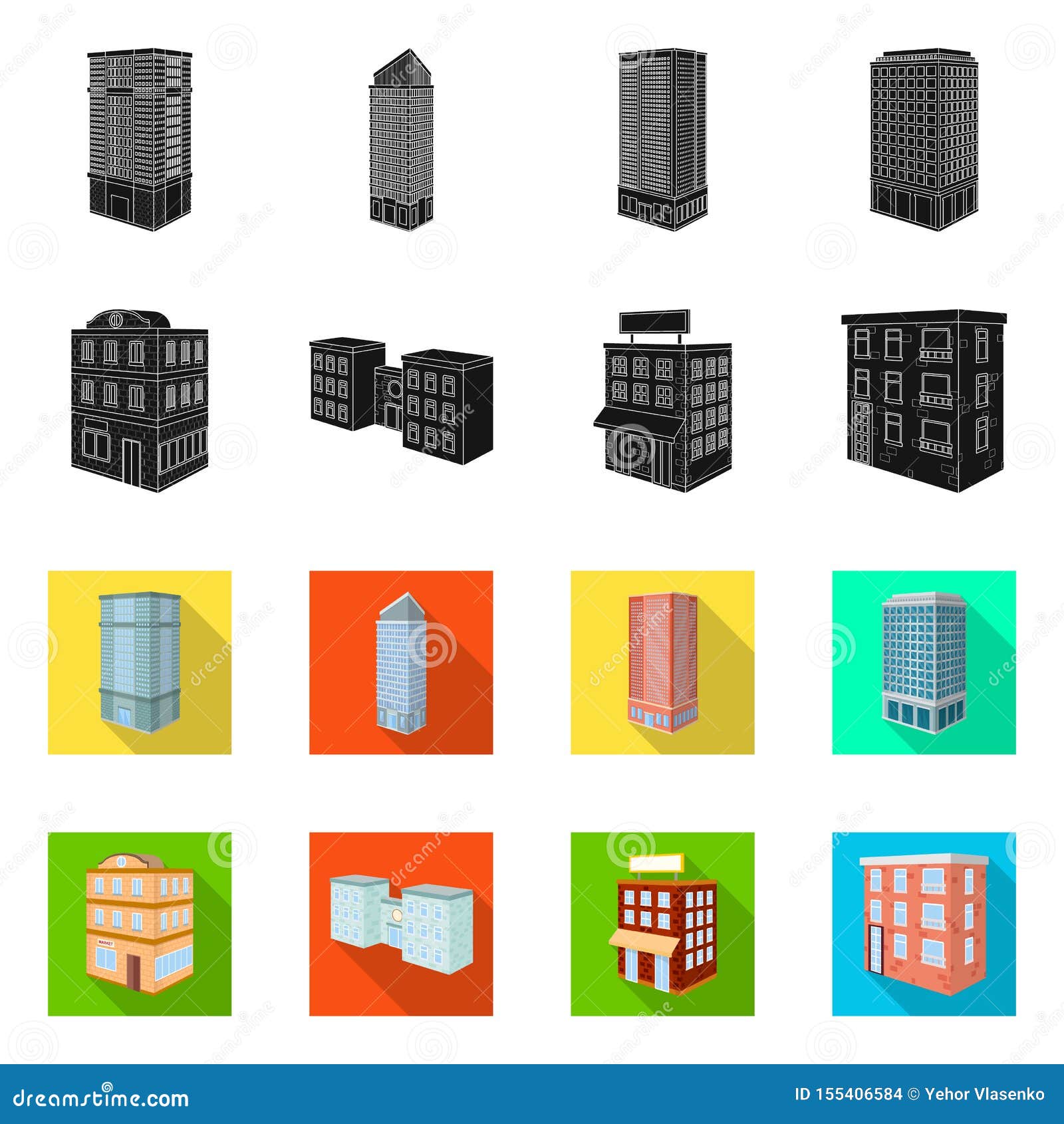 Vector Design of Construction and Building Symbol. Set of Construction ...