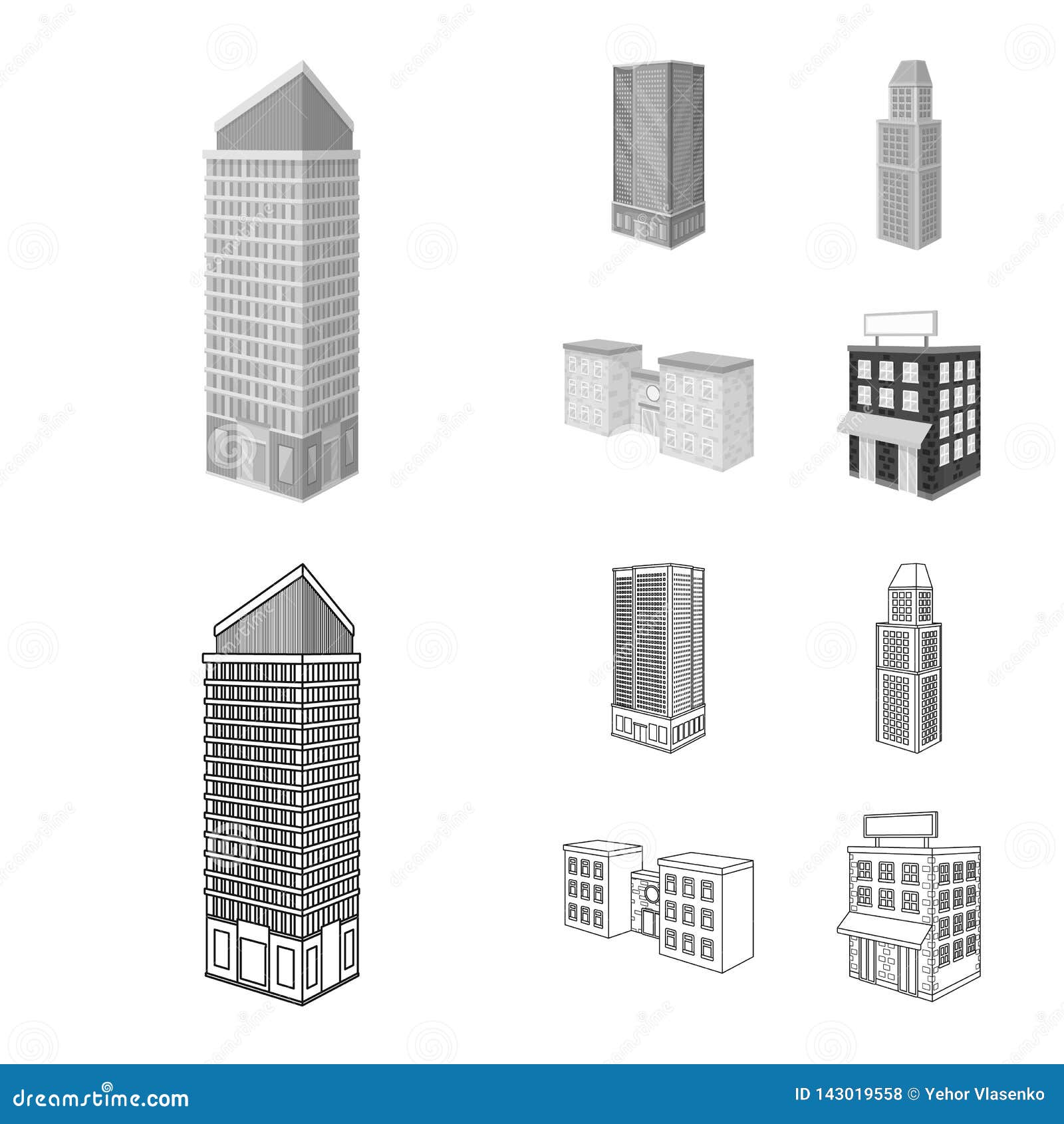 Vector Design of Construction and Building Icon. Collection of ...