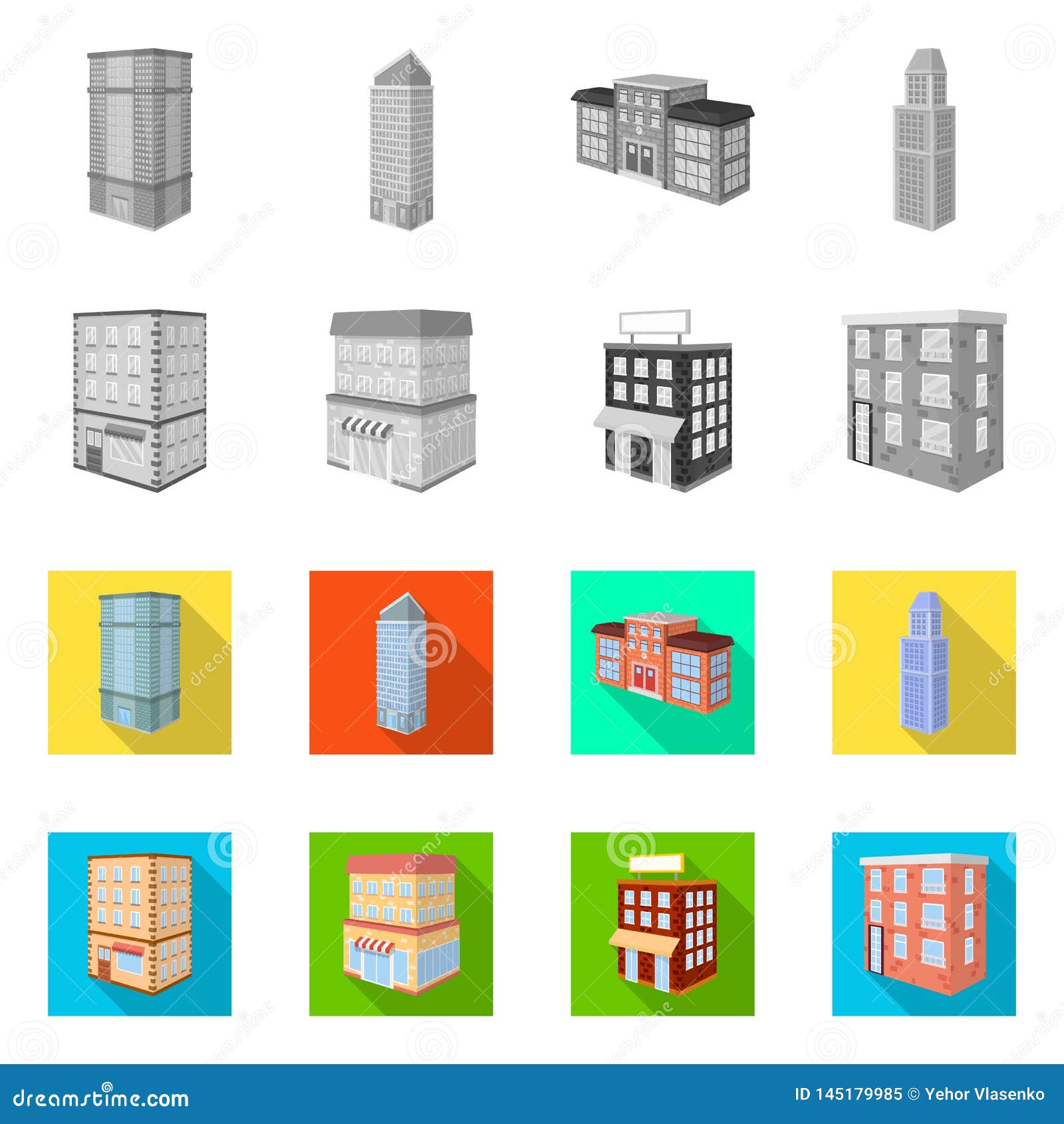 Vector Design of Construction and Building Icon. Collection of ...