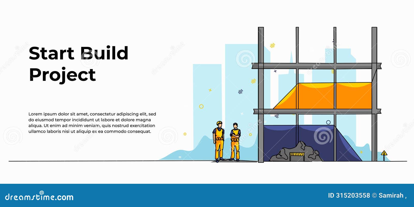 Vector Illustration of Construction Development Stock Vector ...