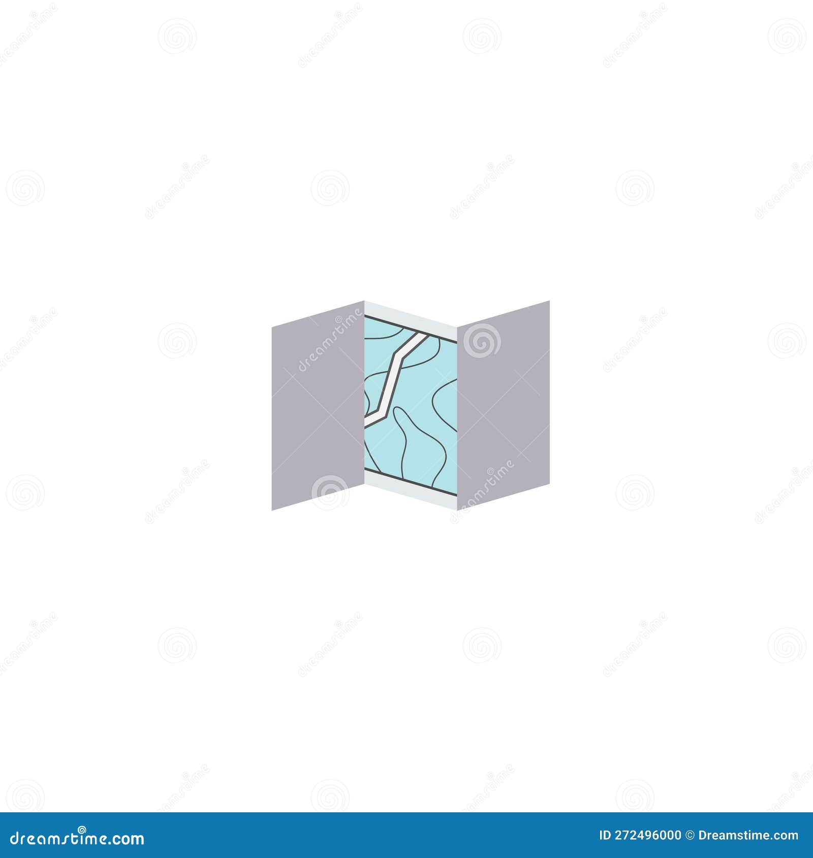 Vector Illustration of Construction Work Map Icon Graphic Stock Vector ...