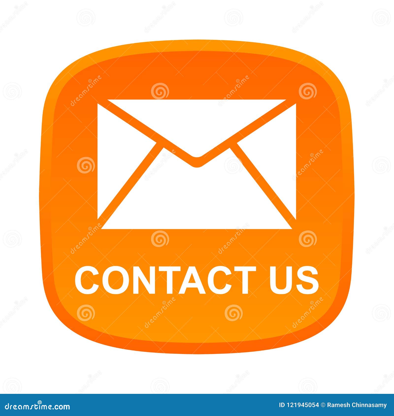 Contact us button stock vector. Illustration of company - 121945054