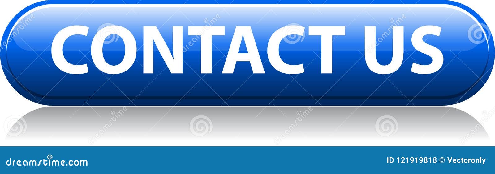 Contact us blue button stock vector. Illustration of element - 121919818