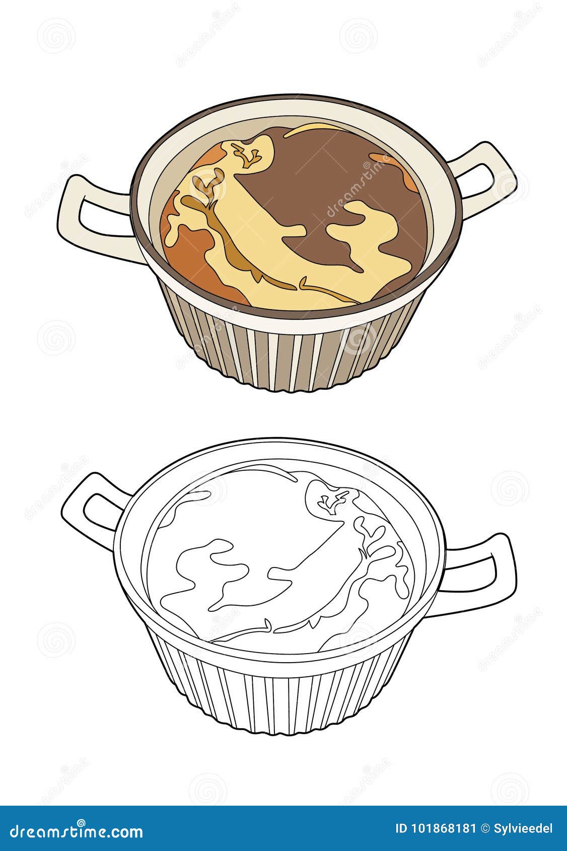 Cooked meal stock vector. Illustration of vector, food - 101868181