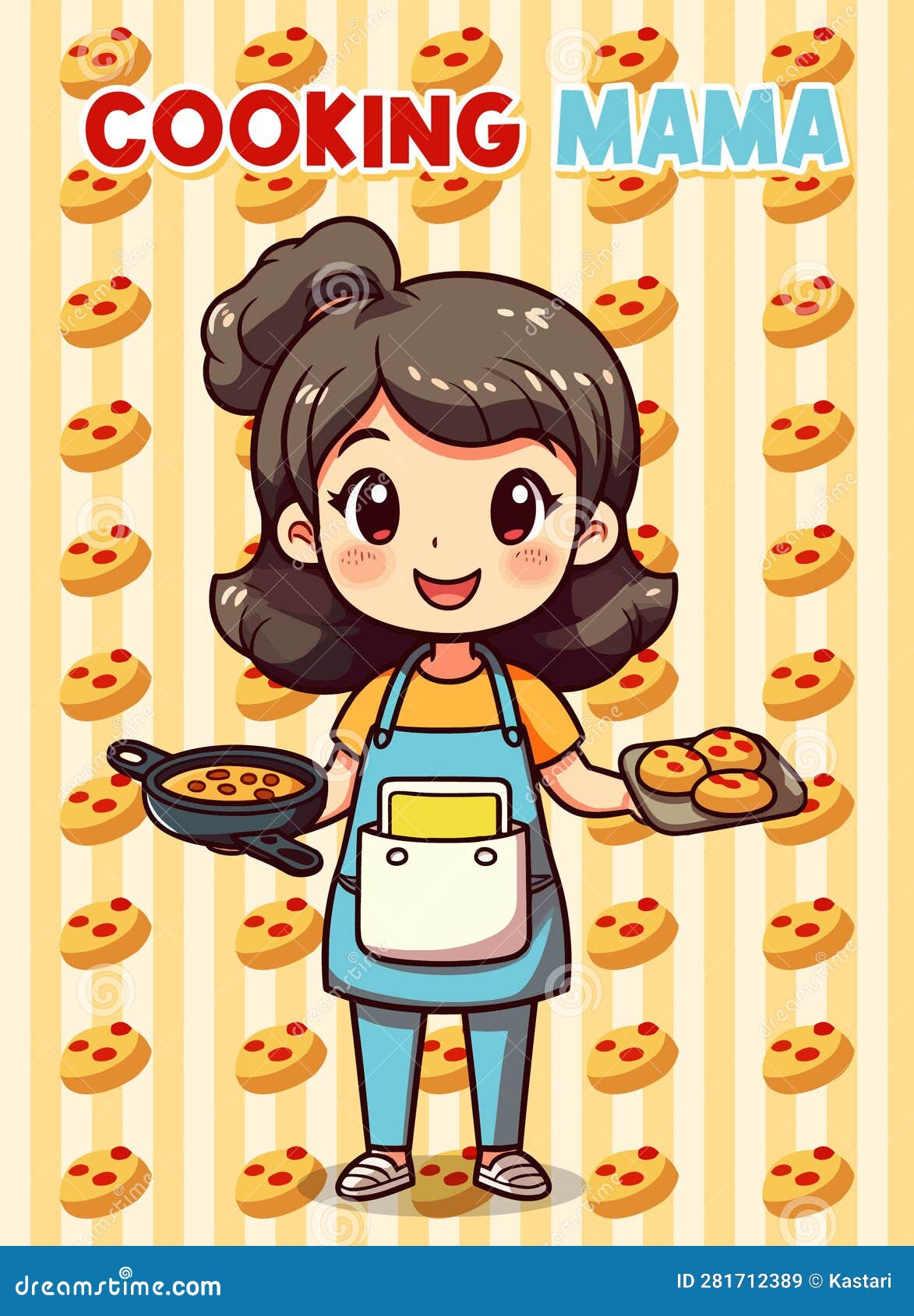 Vector Illustration, Cooking Mama Stock Vector - Illustration of text ...