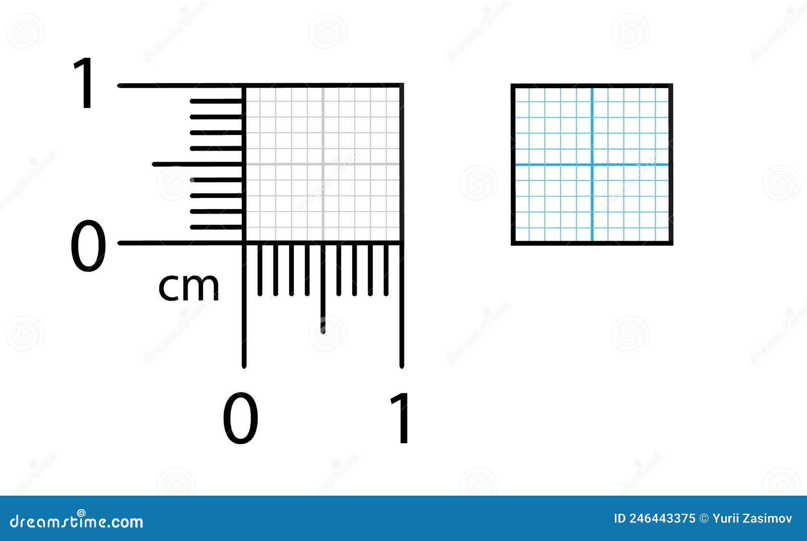 Vector Illustration Of Corner Rulers From Isolated On White Background ...