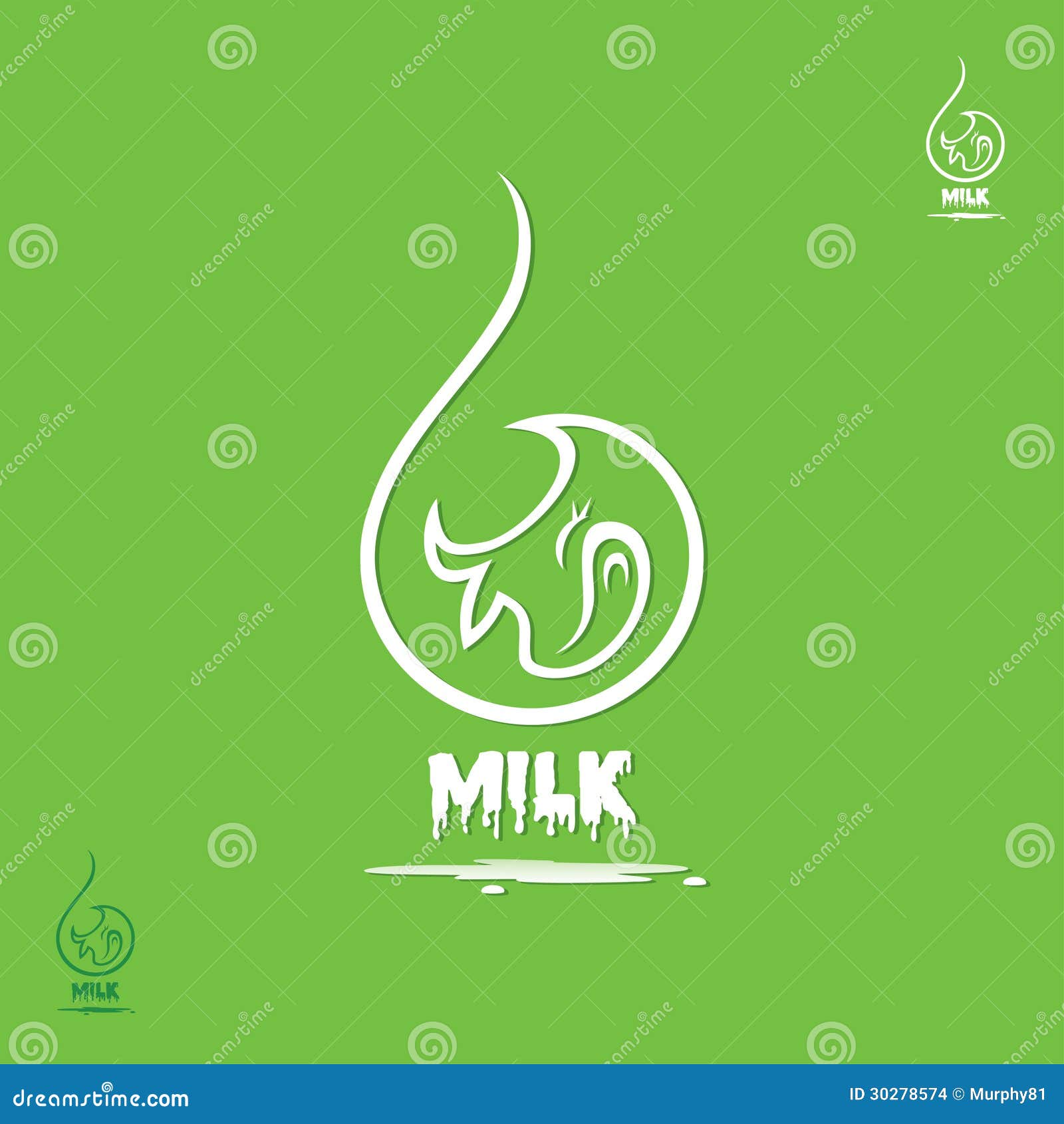 Cow s milk sign stock vector. Illustration of delicious - 30278574