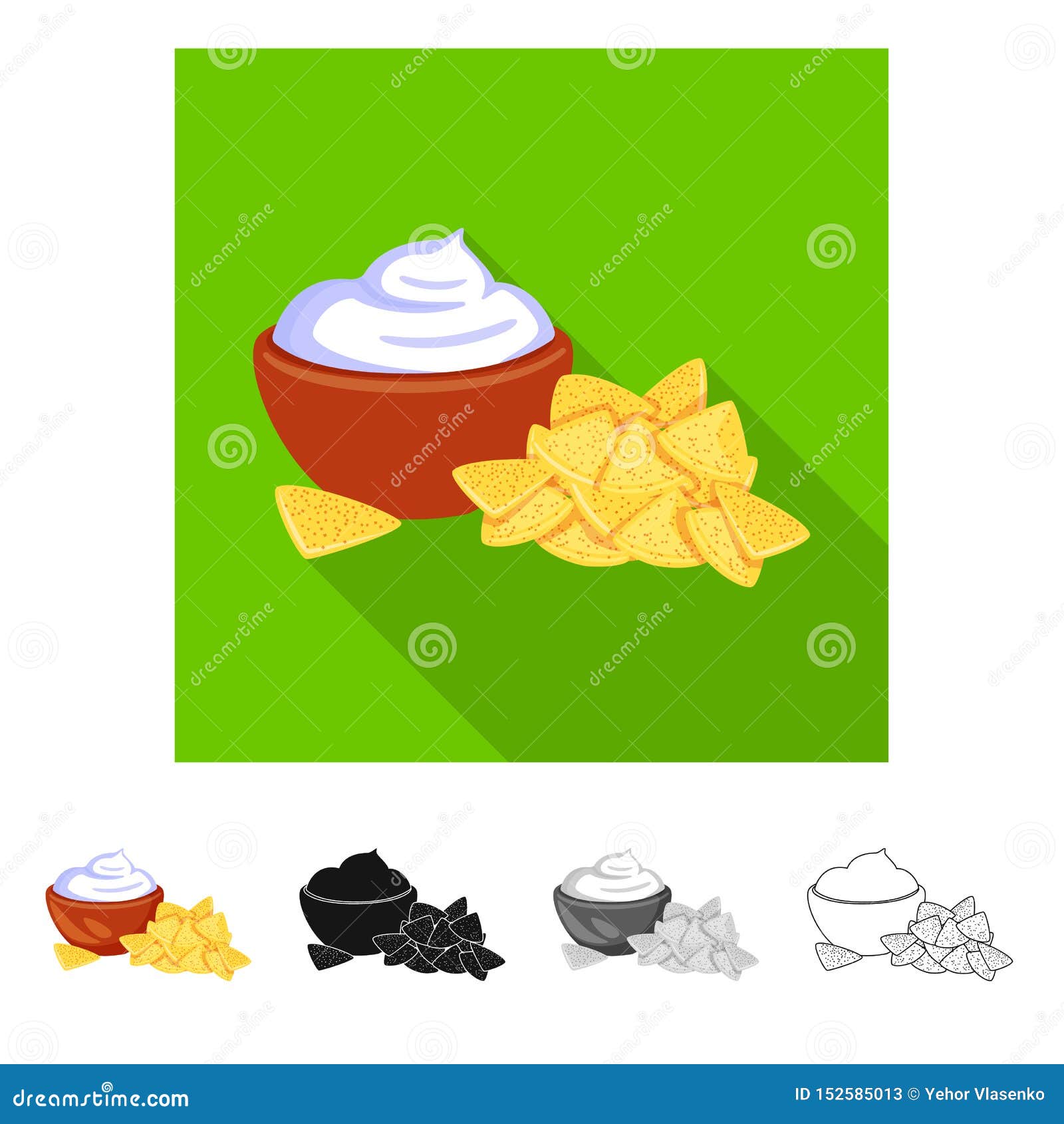 Vector Illustration of Cracker and Cookie Icon. Collection of Cracker ...