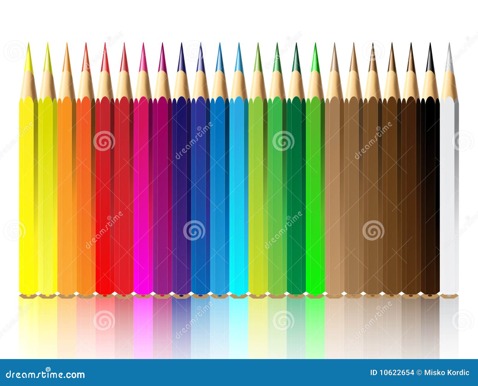 Vector Illustration of Crayon or Color Pencil Stock Vector ...
