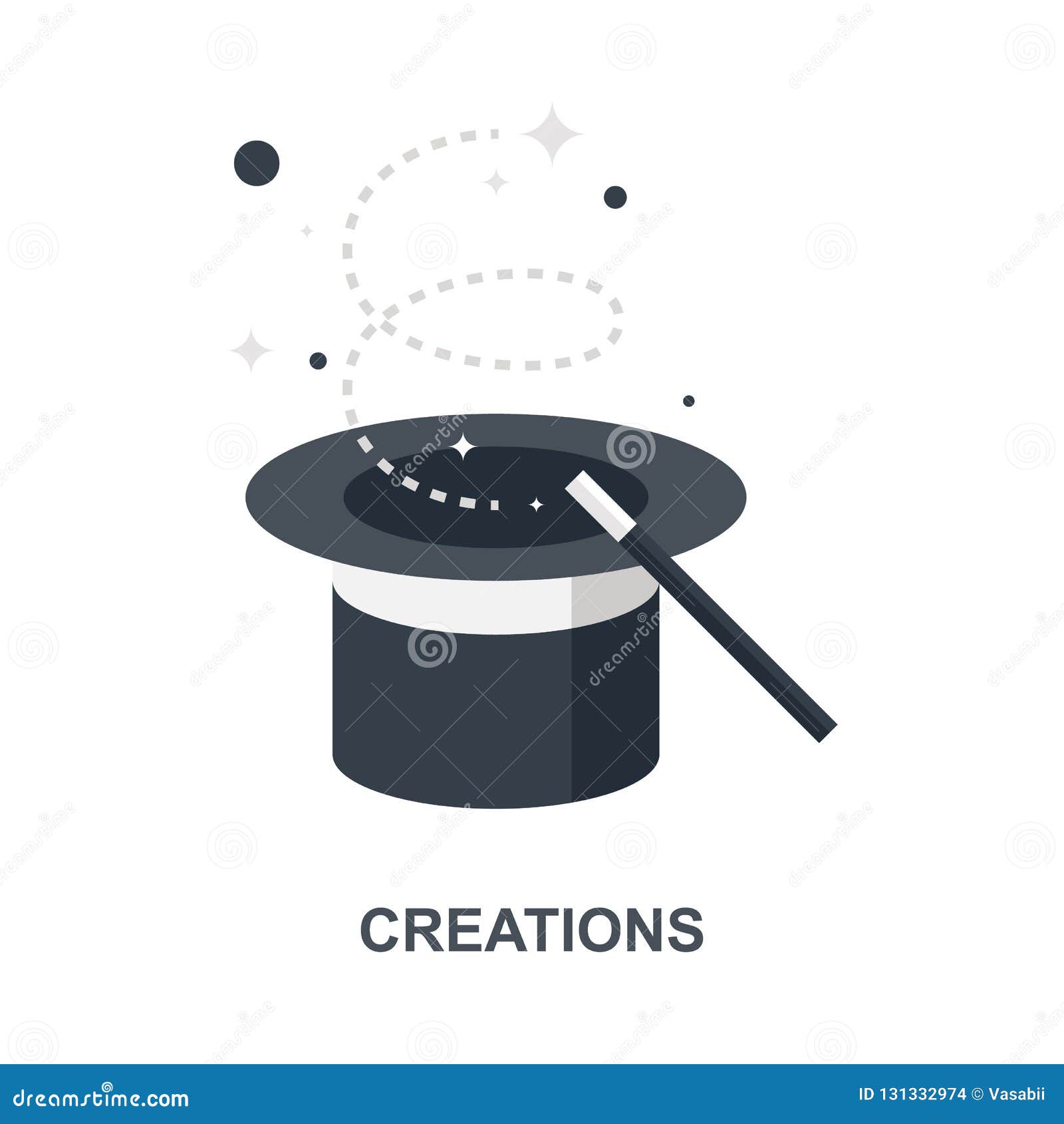 Creations icon concept stock vector. Illustration of design - 131332974