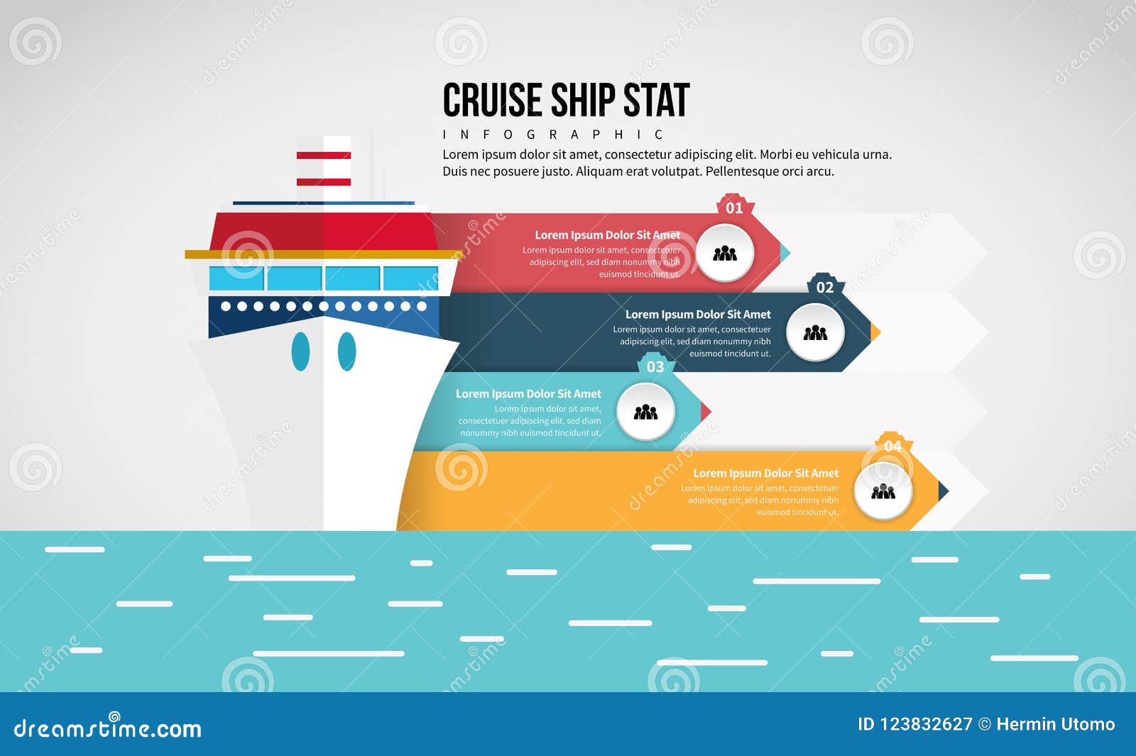 Cruise Ship Stat Infographic Stock Vector - Illustration of infographic ...