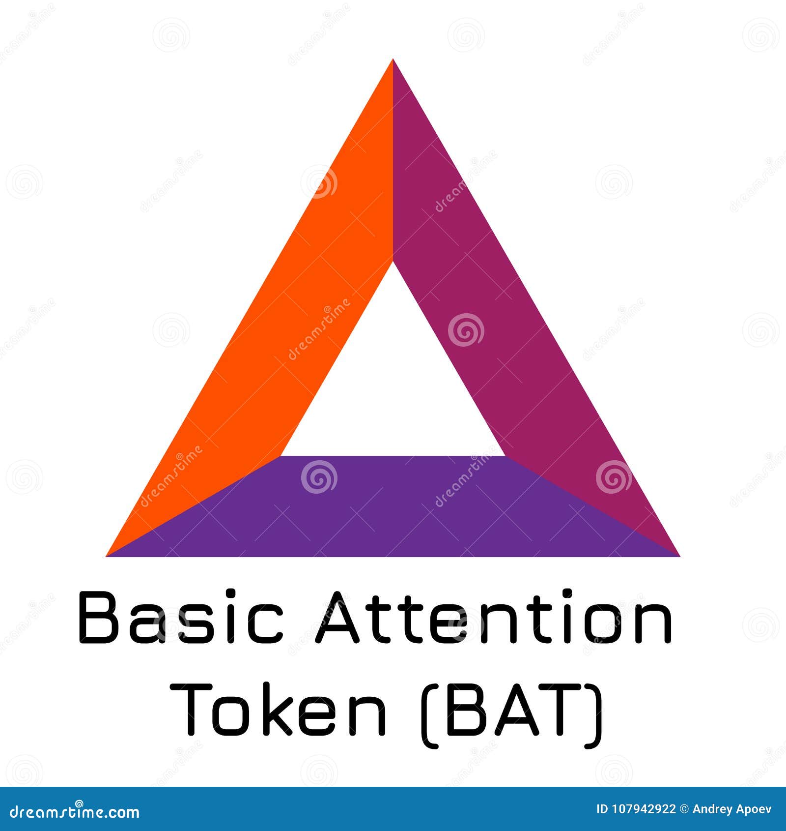 Basic Attention Token BAT. Vector Illustration Stock Vector ...