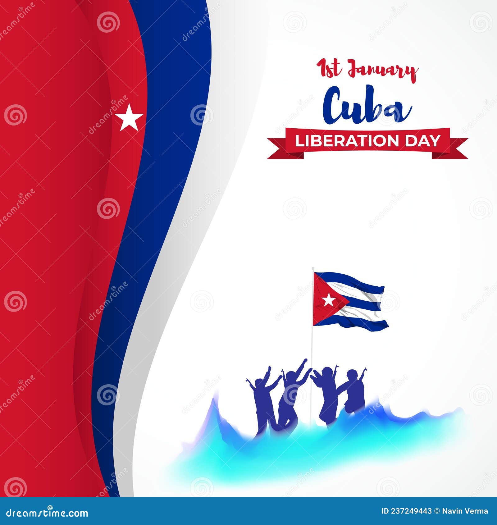 Vector Illustration for Cuba Liberation Day Stock Vector - Illustration ...