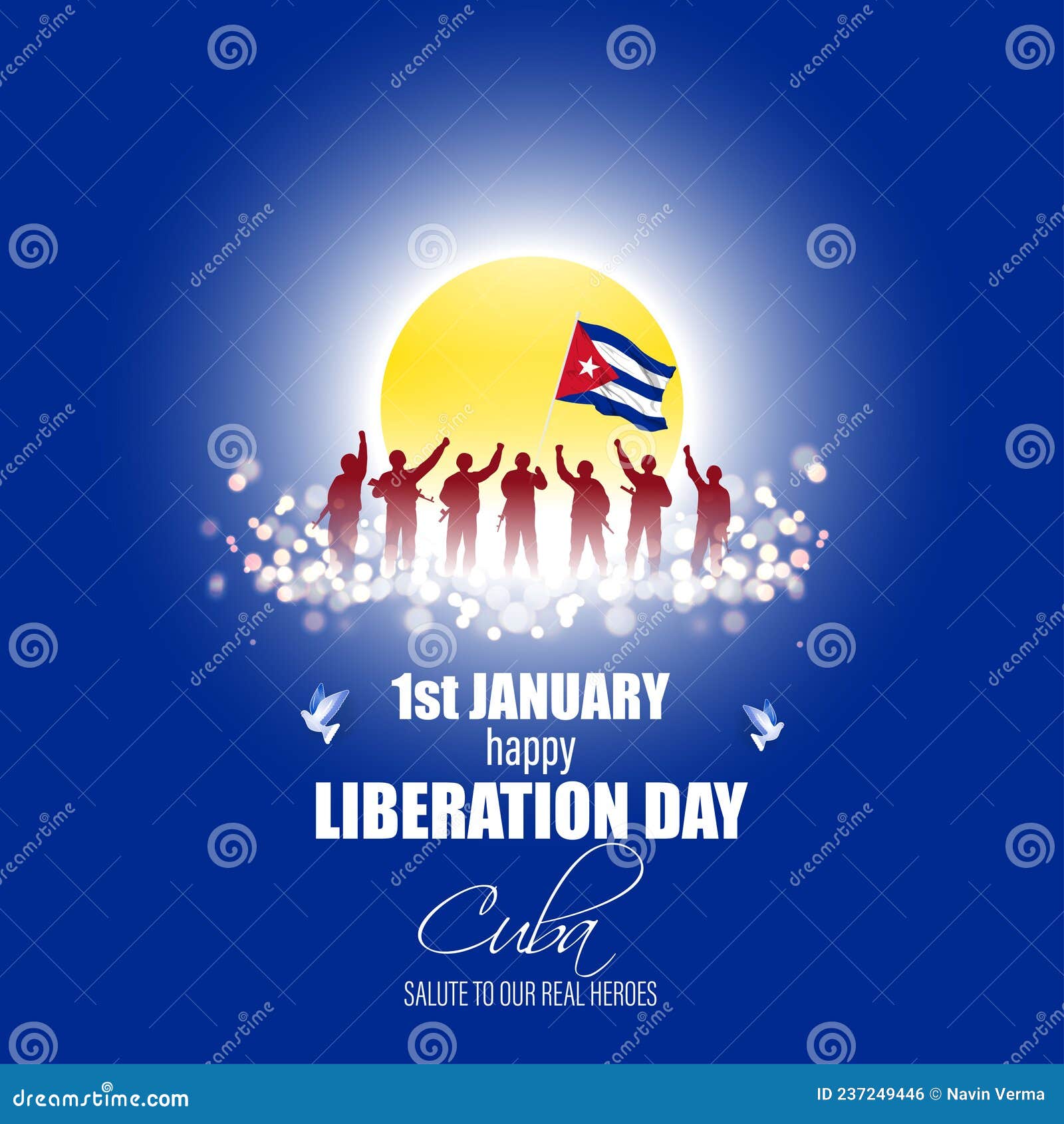 Vector Illustration for Cuba Liberation Day Stock Vector - Illustration ...