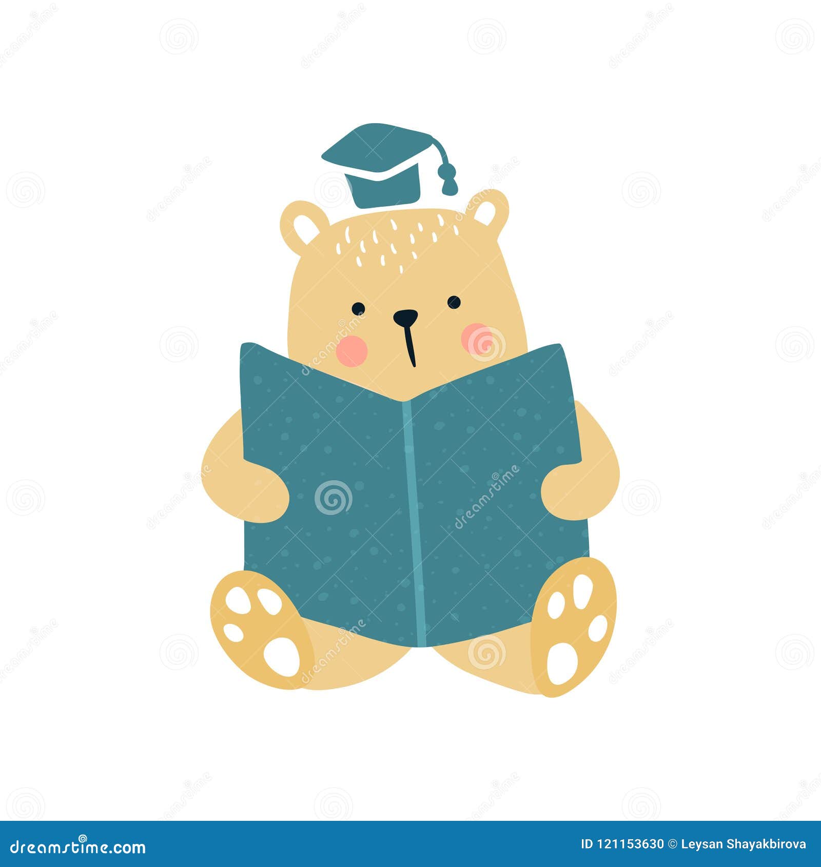 Bear education stock vector. Illustration of academic - 121153630