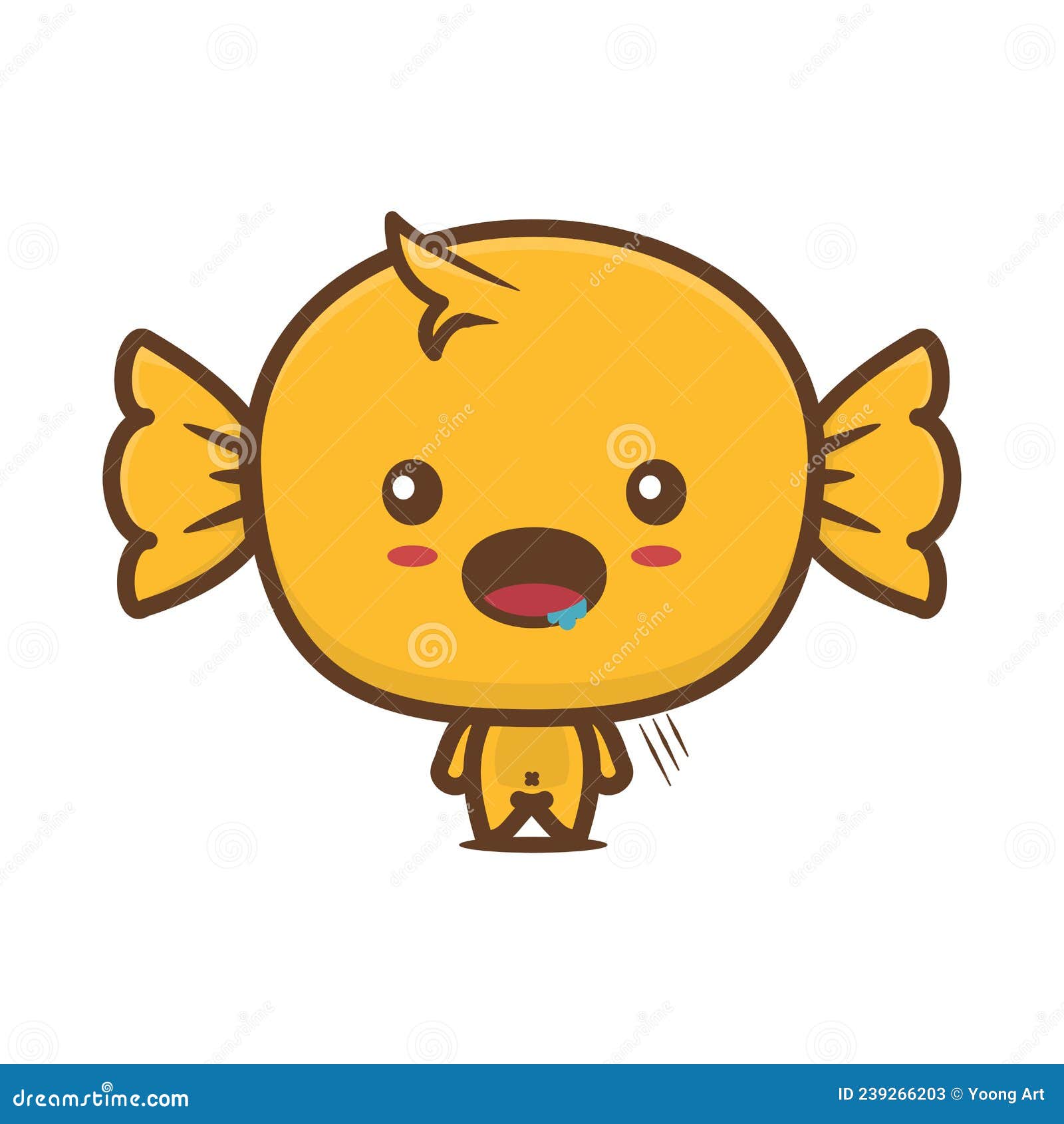 Cute Candy Cartoon Character Stock Vector - Illustration of dessert ...