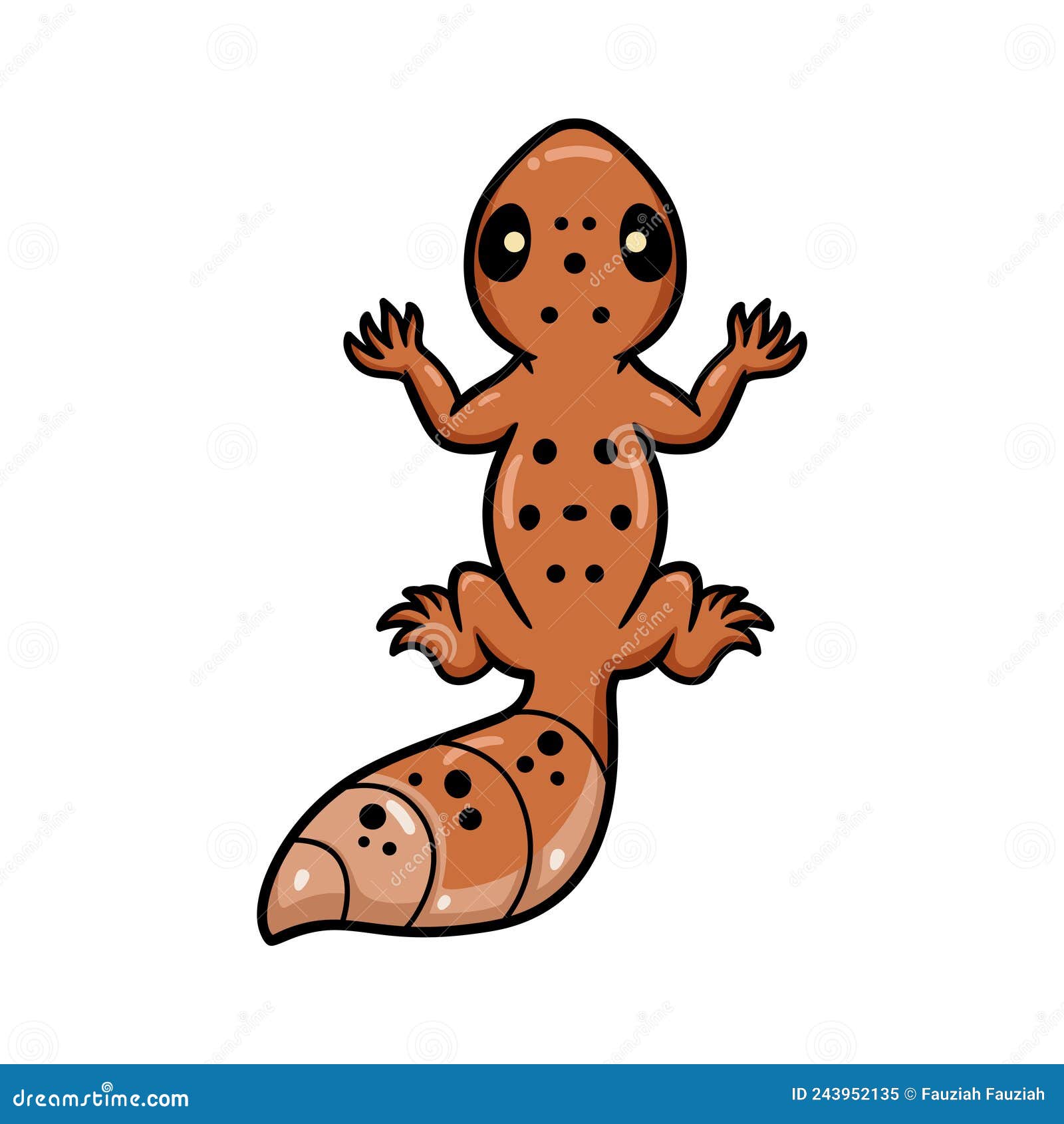 Cute Leopard Gecko Cartoon Character Stock Vector - Illustration of ...
