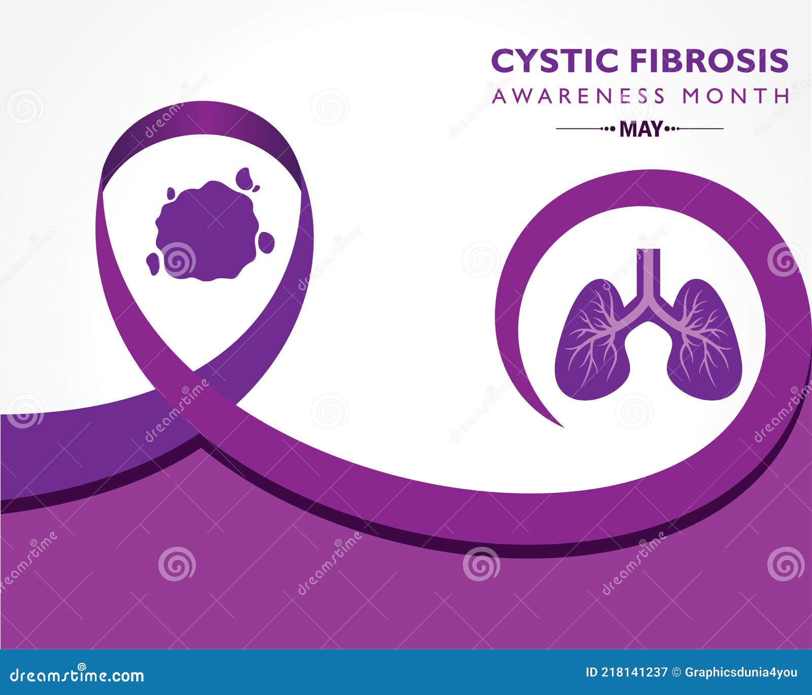 Vector Illustration Of Cystic Fibrosis Awareness Month Observed In May ... Vector Illustration Of Cystic Fibrosis Awareness Month Observed In May ...