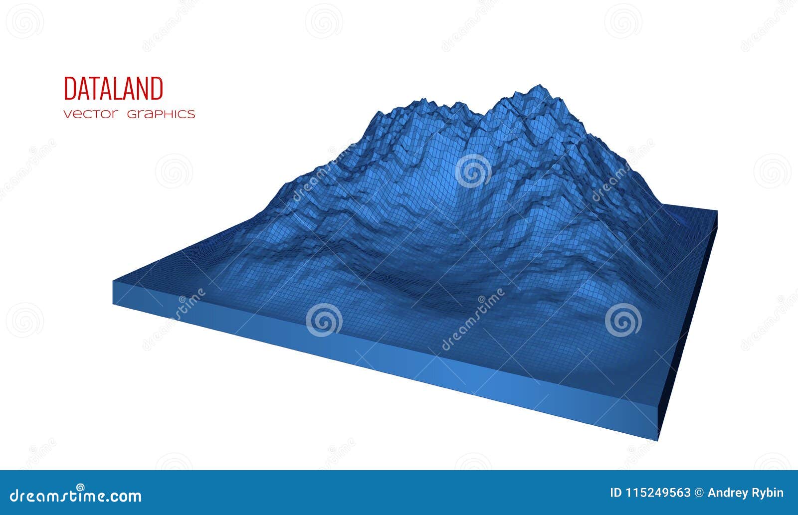 3d vector landscape stock vector. Illustration of surface - 115249563