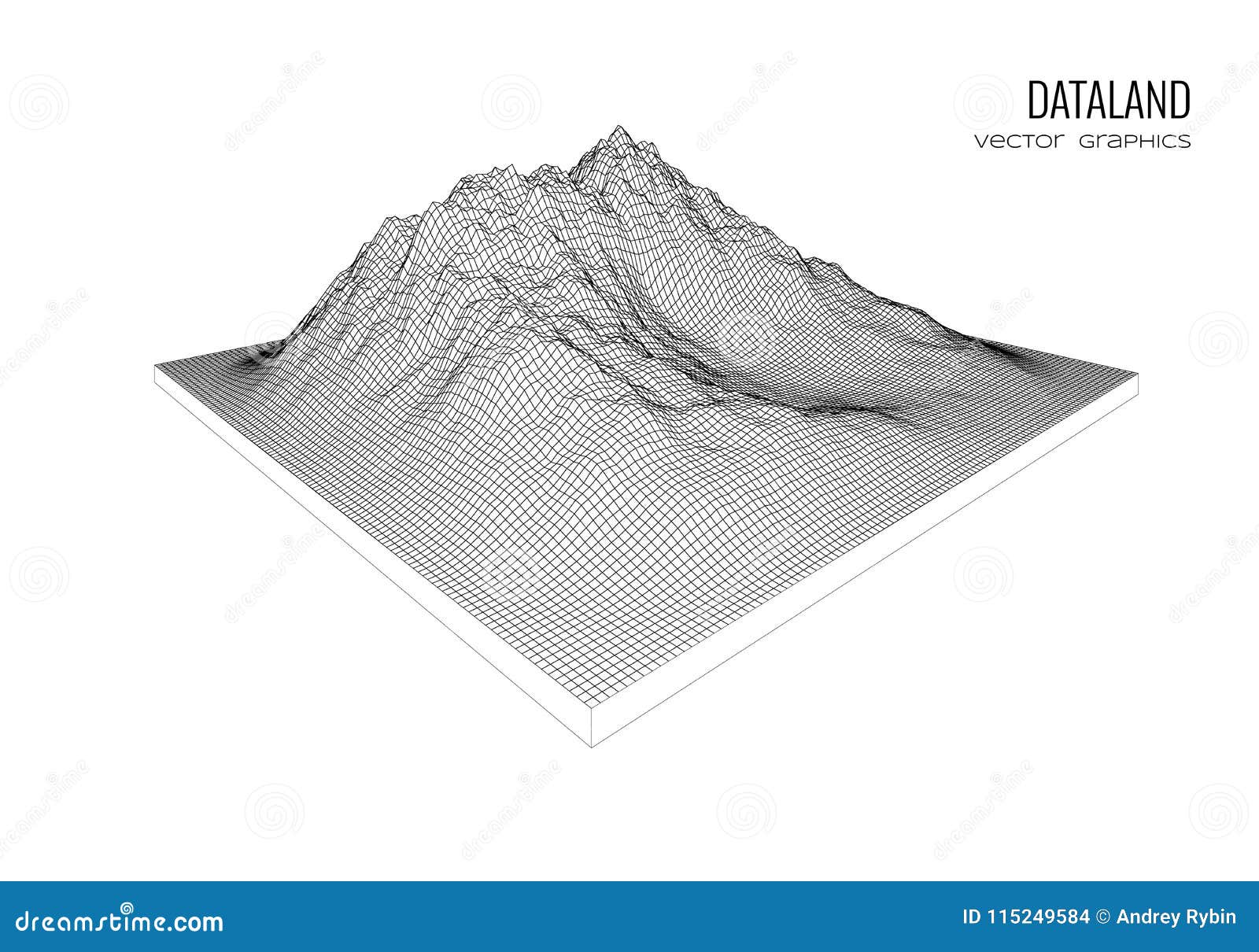 3d vector landscape stock vector. Illustration of surface - 115249584