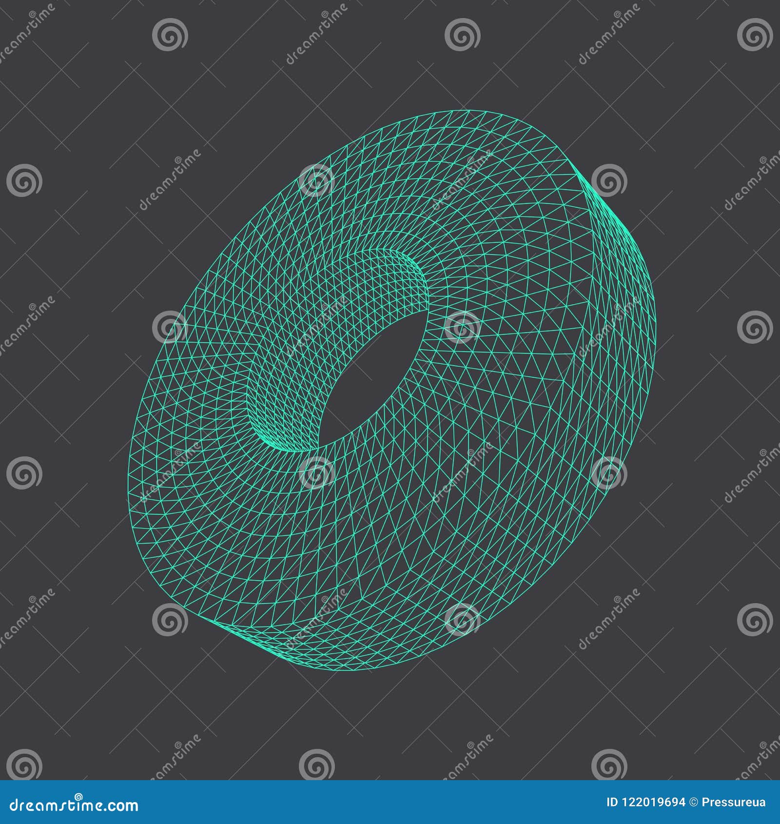 3D Tube Vector Illustration Stock Vector - Illustration of outline ...