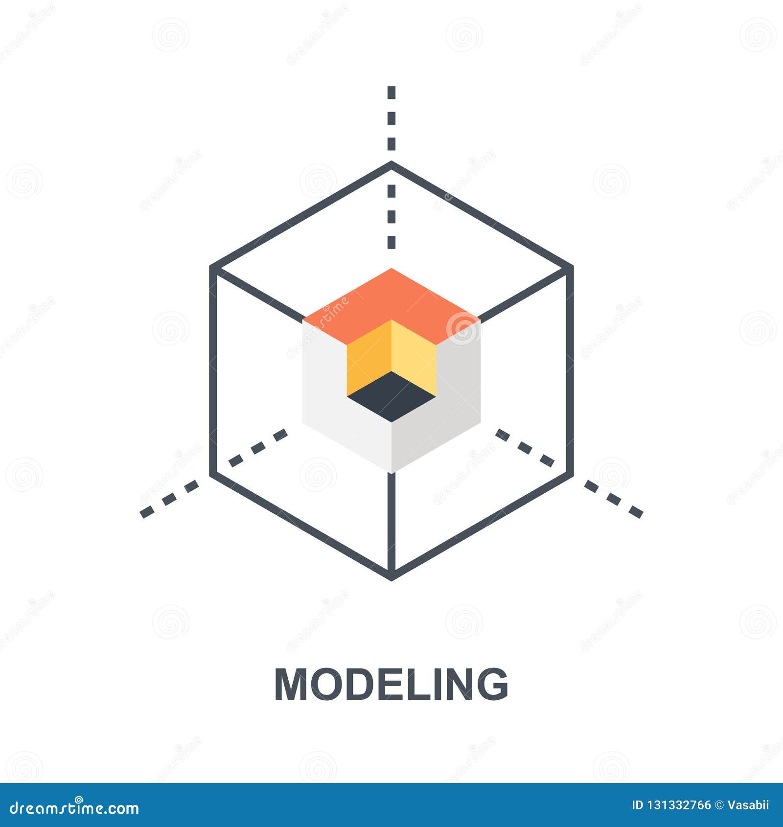 3d Modeling Icon Concept Stock Vector Illustration Of Concept 131332766