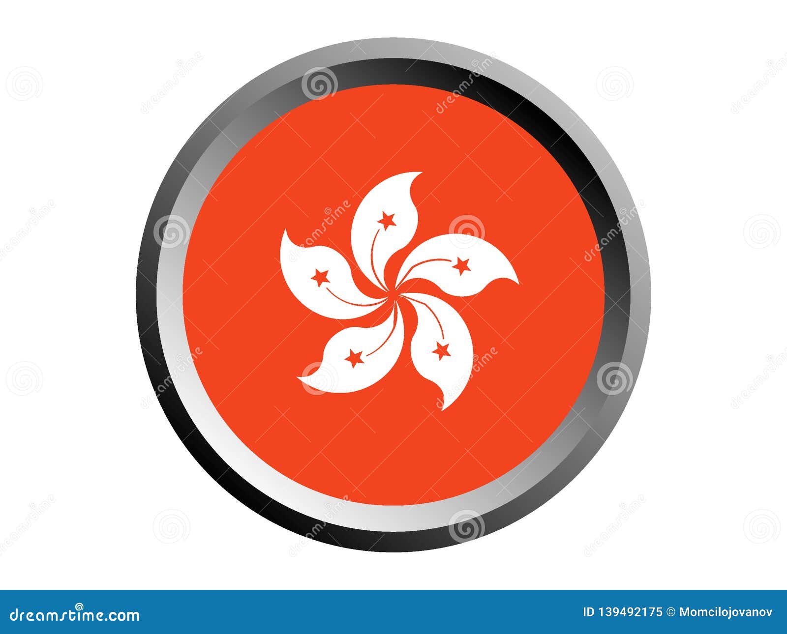 3D Round Flag of Hong Kong stock vector. Illustration of madeira ... 3D Round Flag of Hong Kong stock vector. Illustration of madeira ...