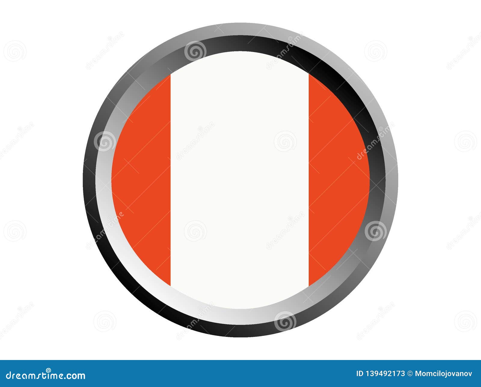 3D Round Flag of Peru stock vector. Illustration of eritrea - 139492173