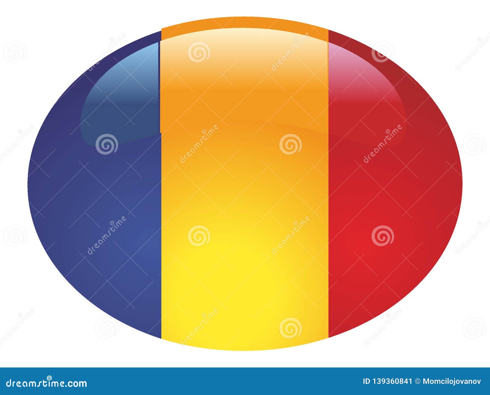 3D Round Flag of Romania stock vector. Illustration of belgium - 139360841