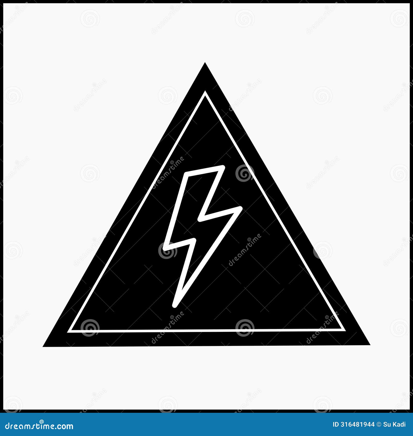 Dangerous Lightning Symbols Stock Vector - Illustration of concept ...