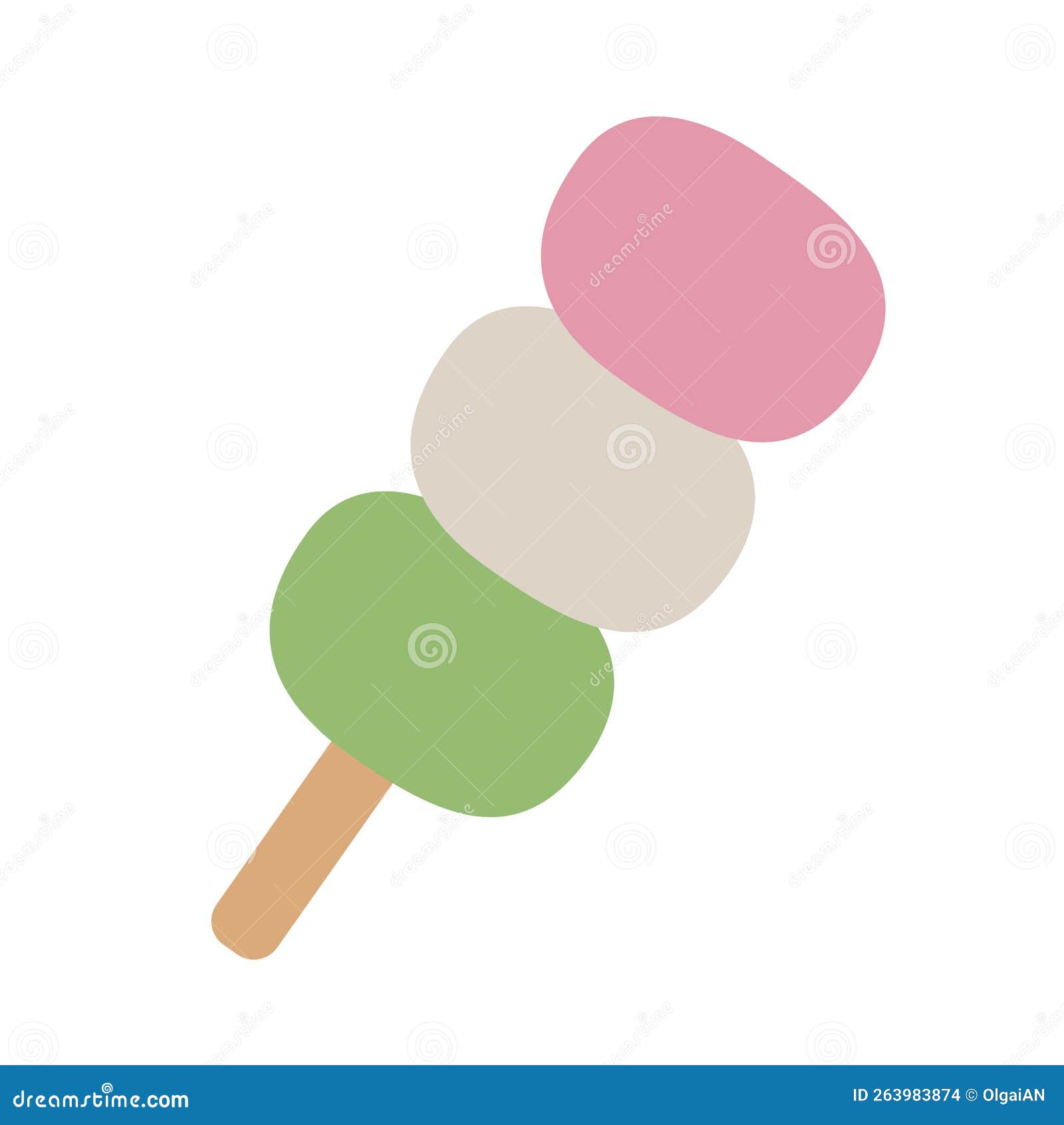 Vector Illustration of Dango in a Flat Style Stock Vector ...