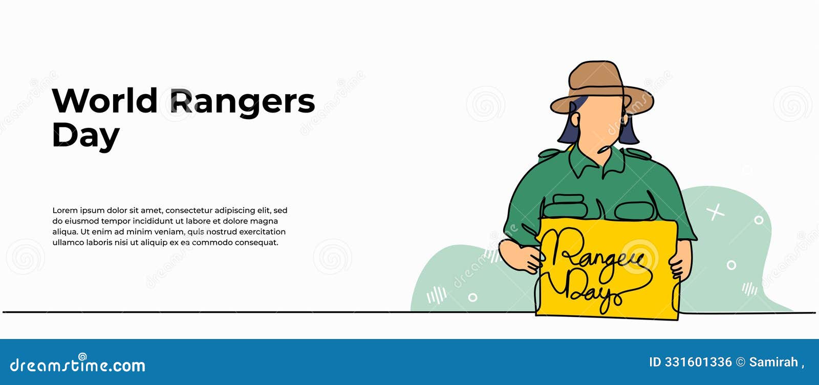 Vector Illustration of Day Ranger Stock Illustration - Illustration of ...