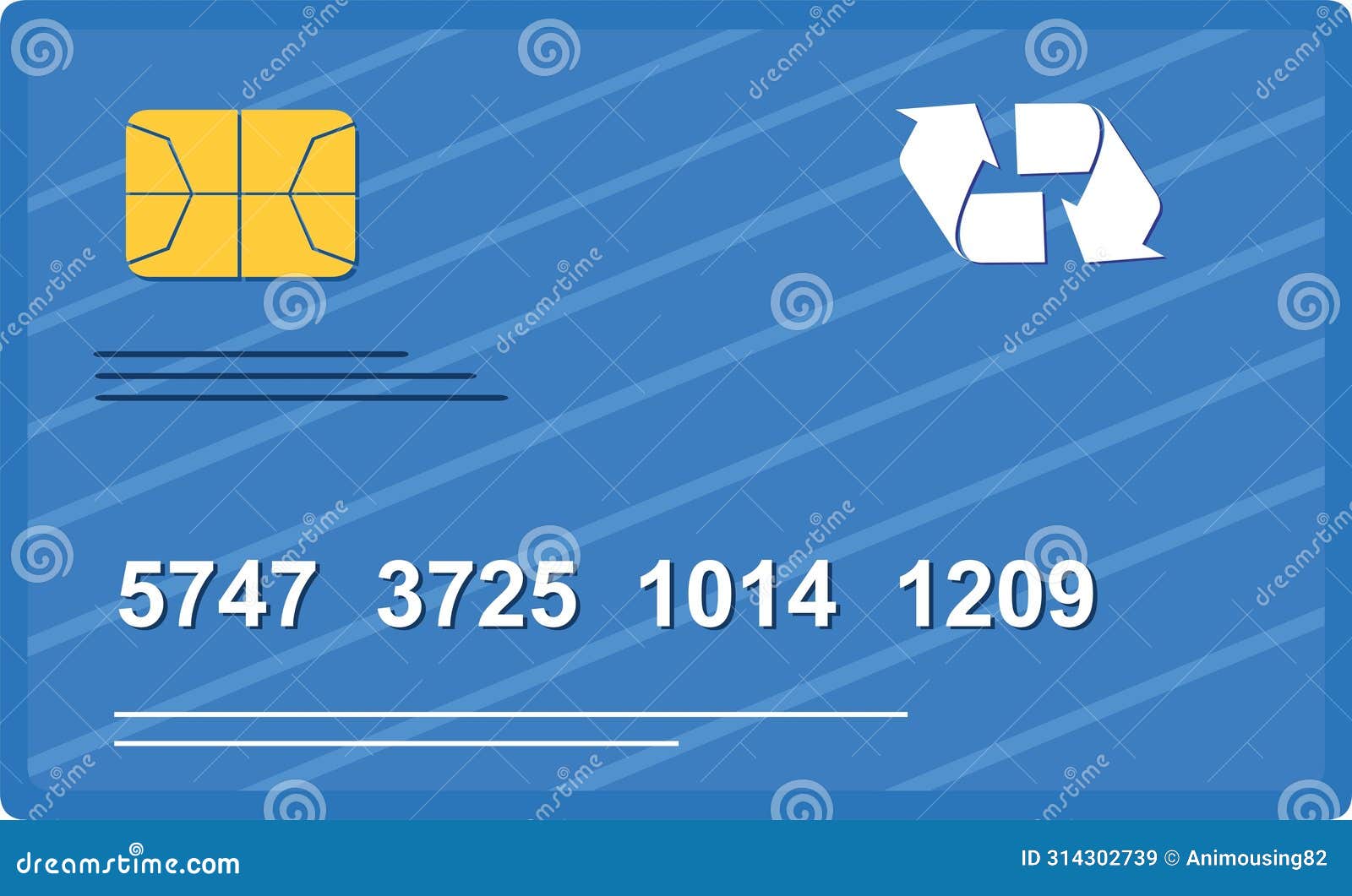 Vector Illustration Debit or Credit Card Stock Vector - Illustration of ...