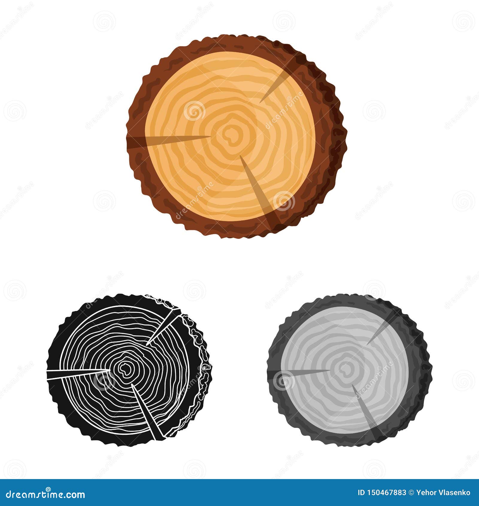 Vector Illustration of Deck and Timber Symbol. Collection of Deck and ...