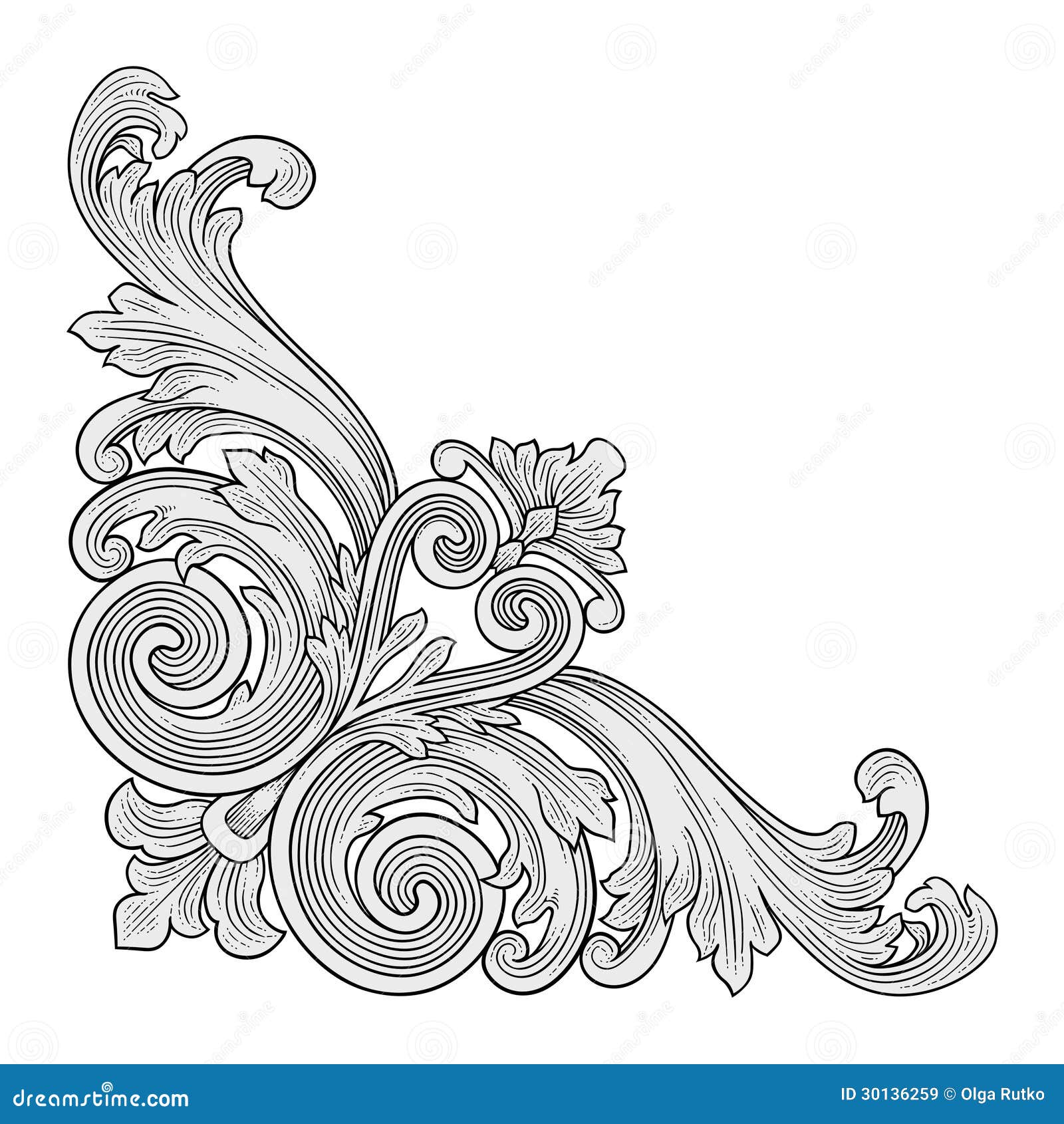 Decoration frame corner stock vector. Illustration of decoration - 30136259