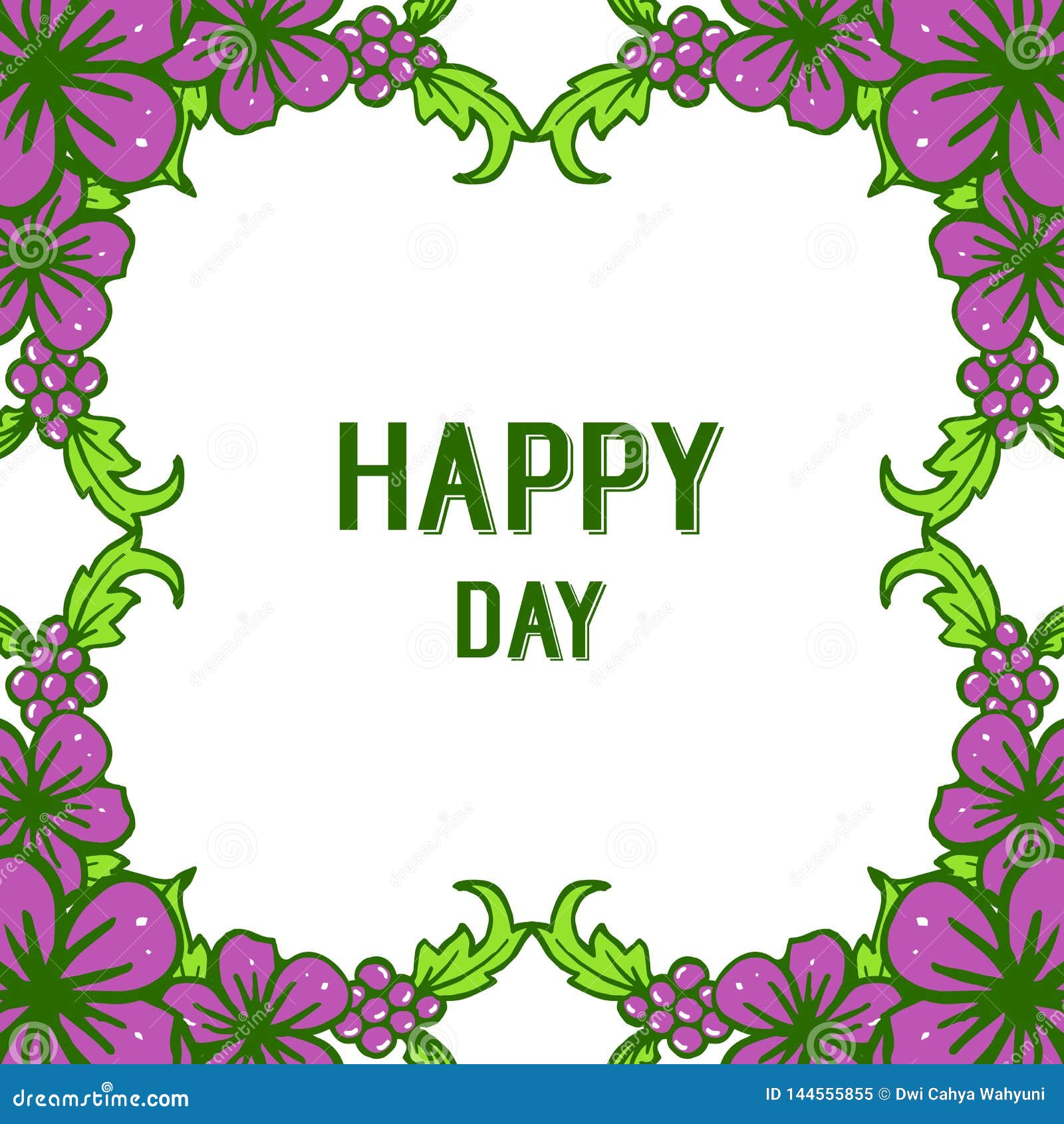 Vector Illustration Decoration Happy Day for Banner Happy Day Stock ...