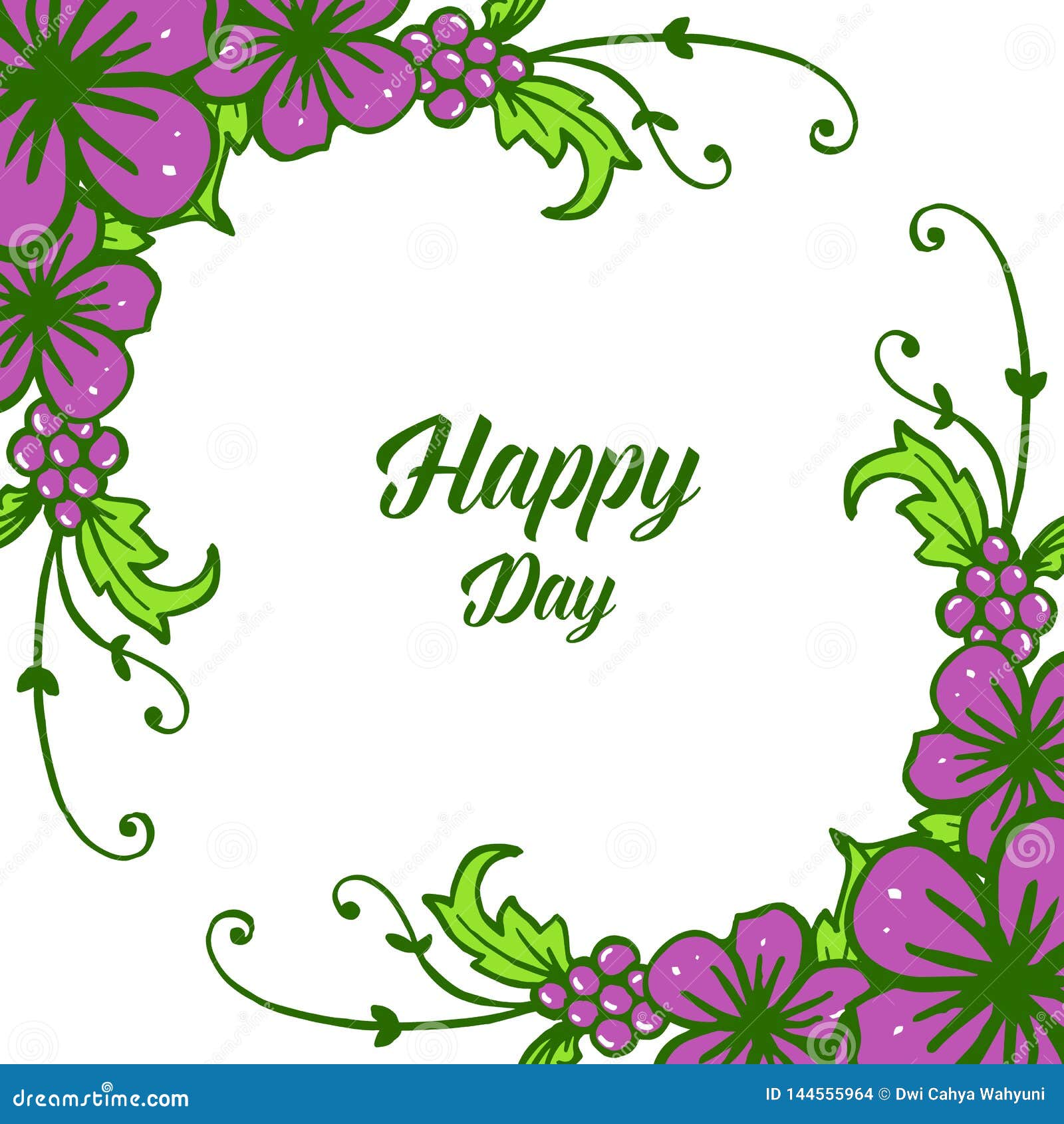 Vector Illustration Decoration Happy Day for Banner Happy Day Stock ...