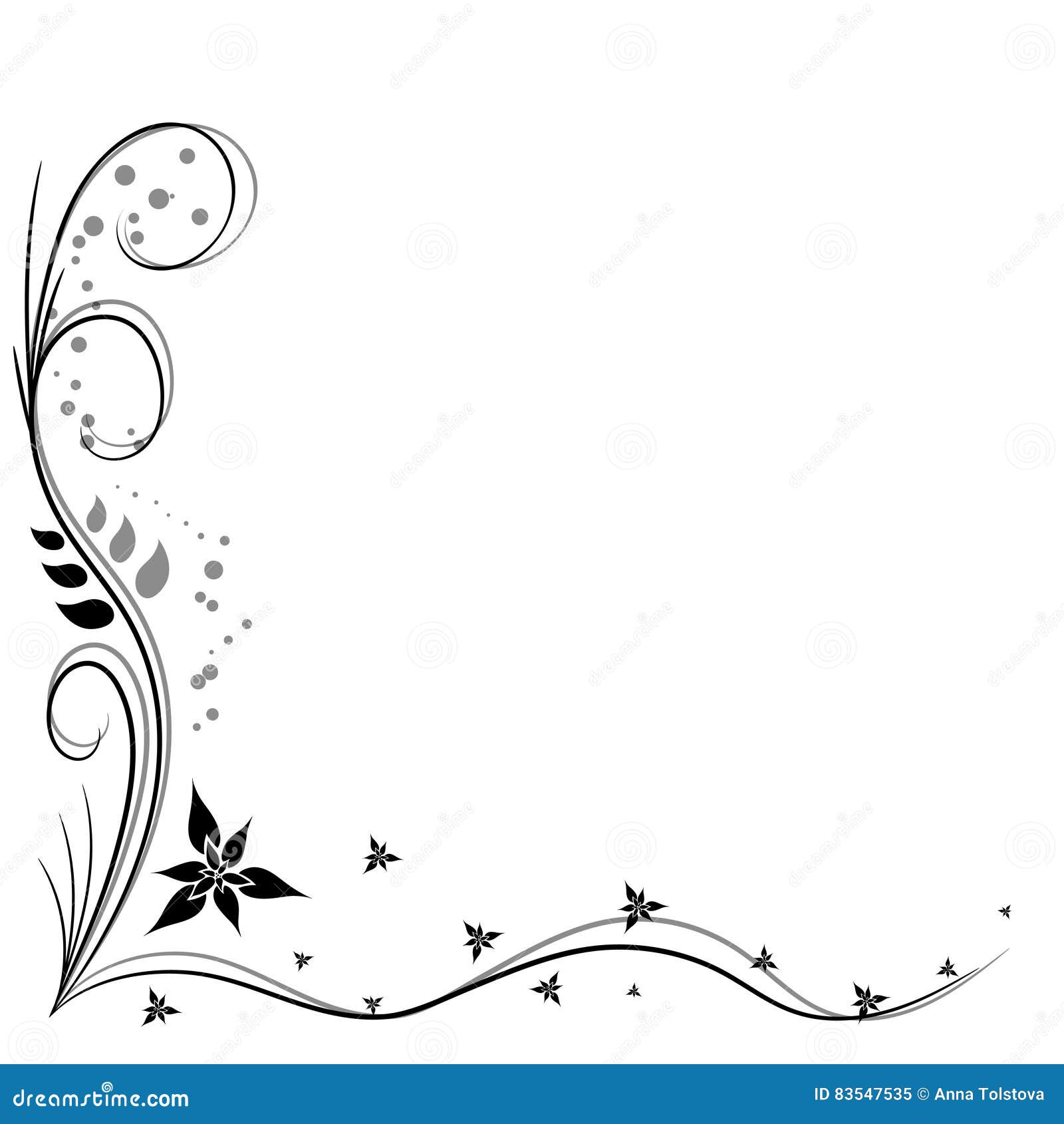 Vector Illustration of Decorative Corner Stock Vector - Illustration of ...