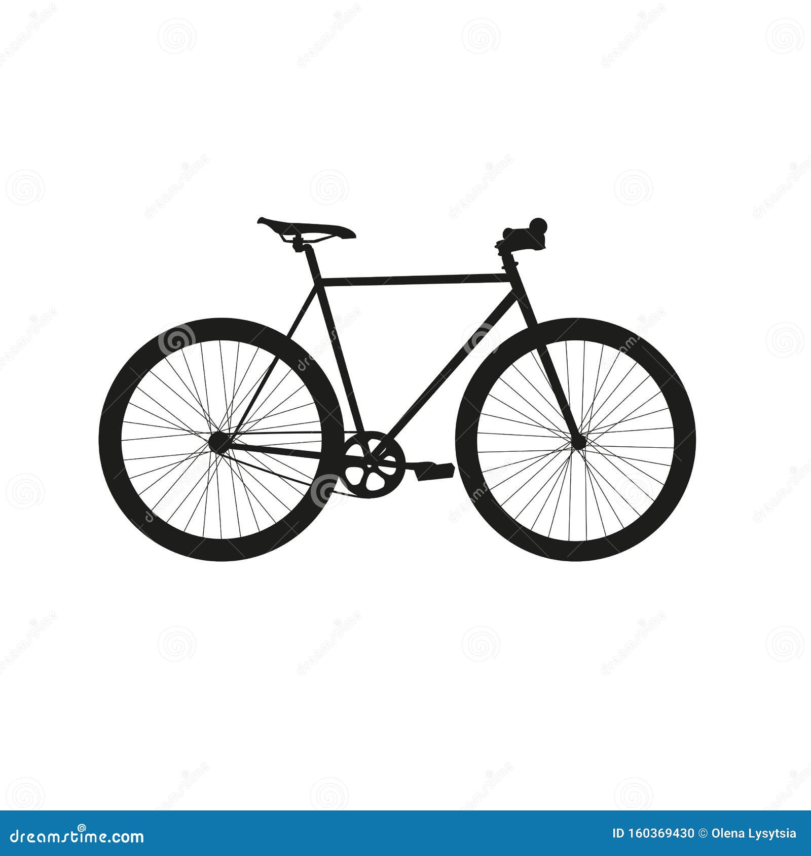 Bike vector illustration. stock vector. Illustration of isolated ...