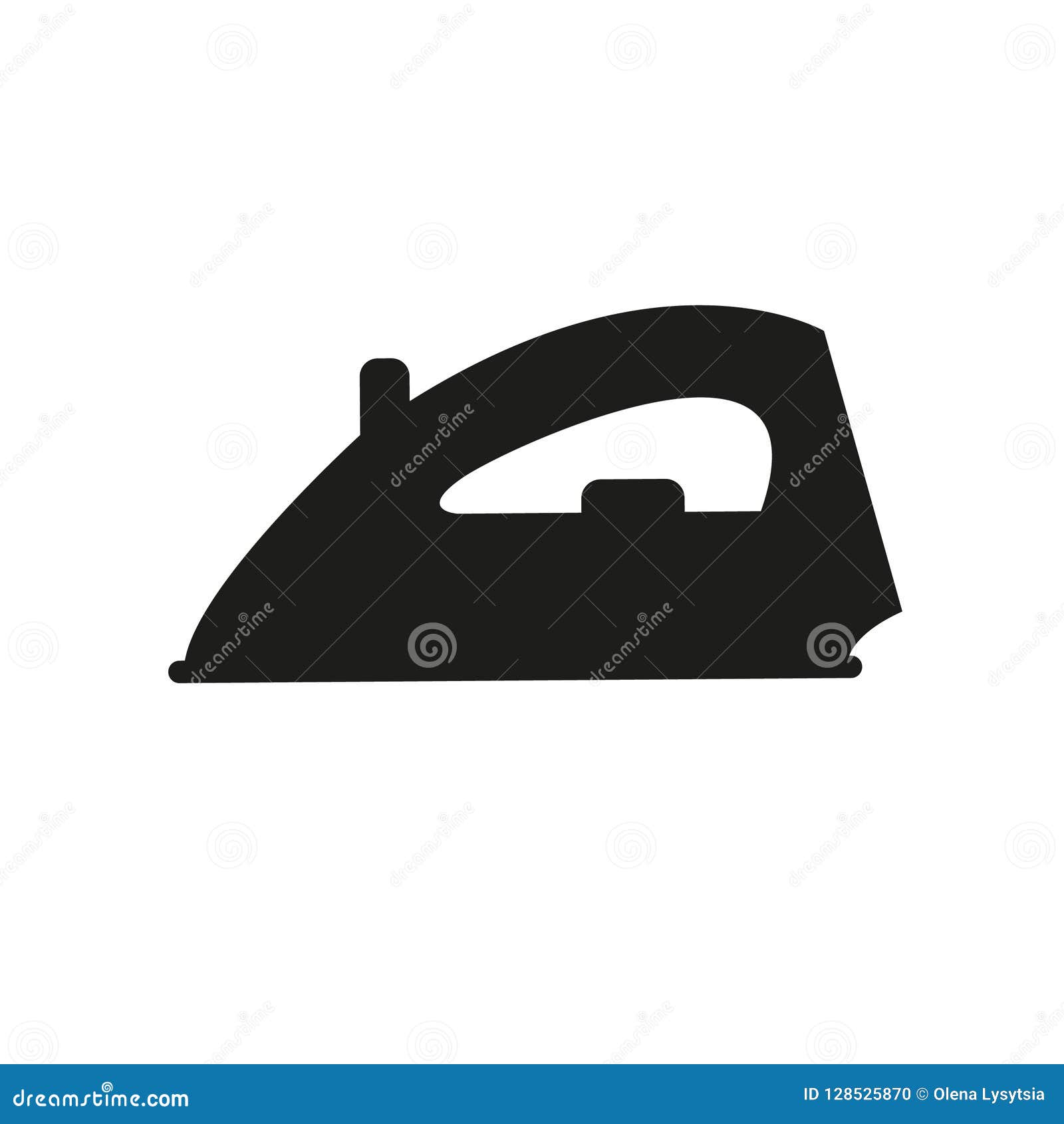 Black Iron Web Icon, Vector Stock Vector - Illustration of appliances ...